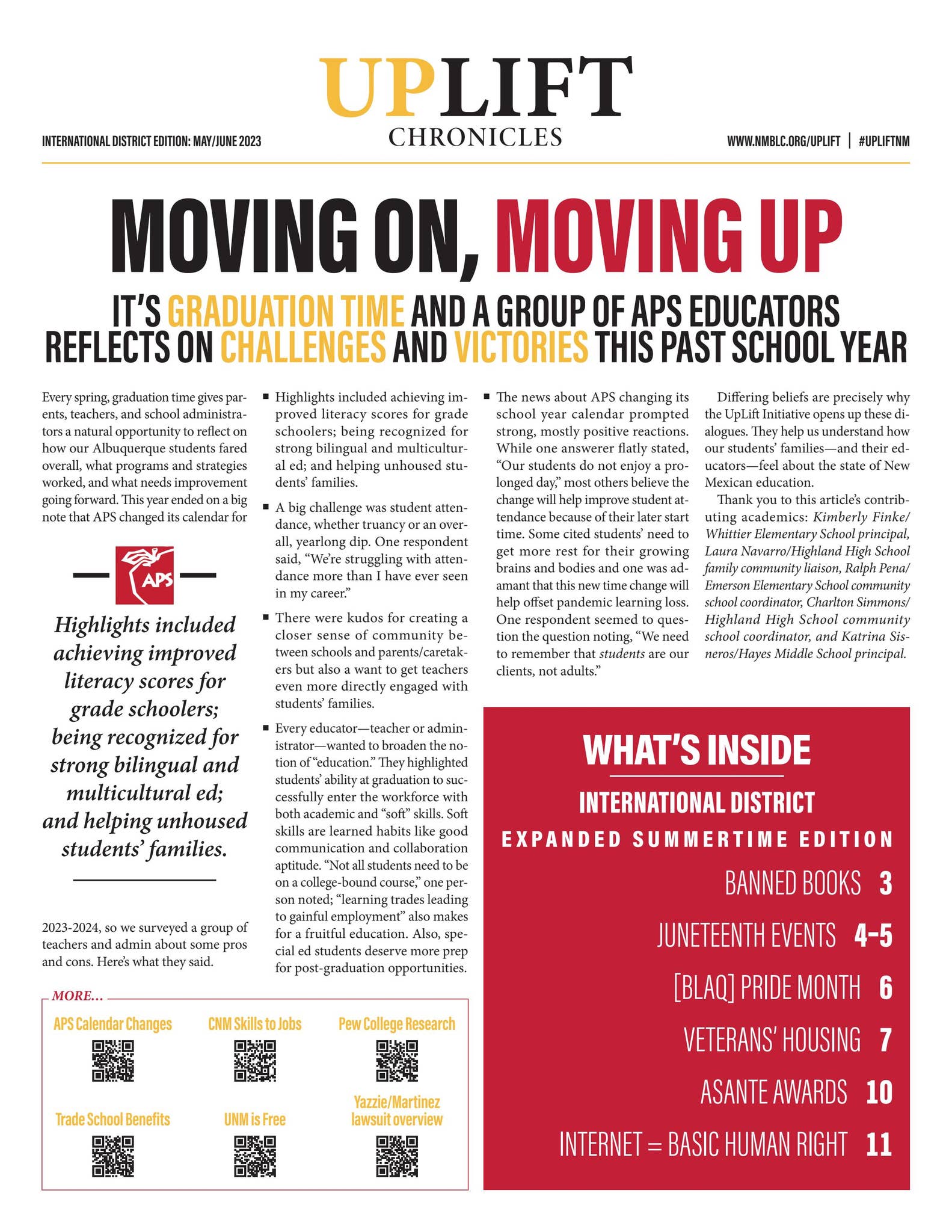 UpLift Chronicles - IDE May/June Edition, Volume 2, Issue 5 by NMBlackLeadership - Issuu