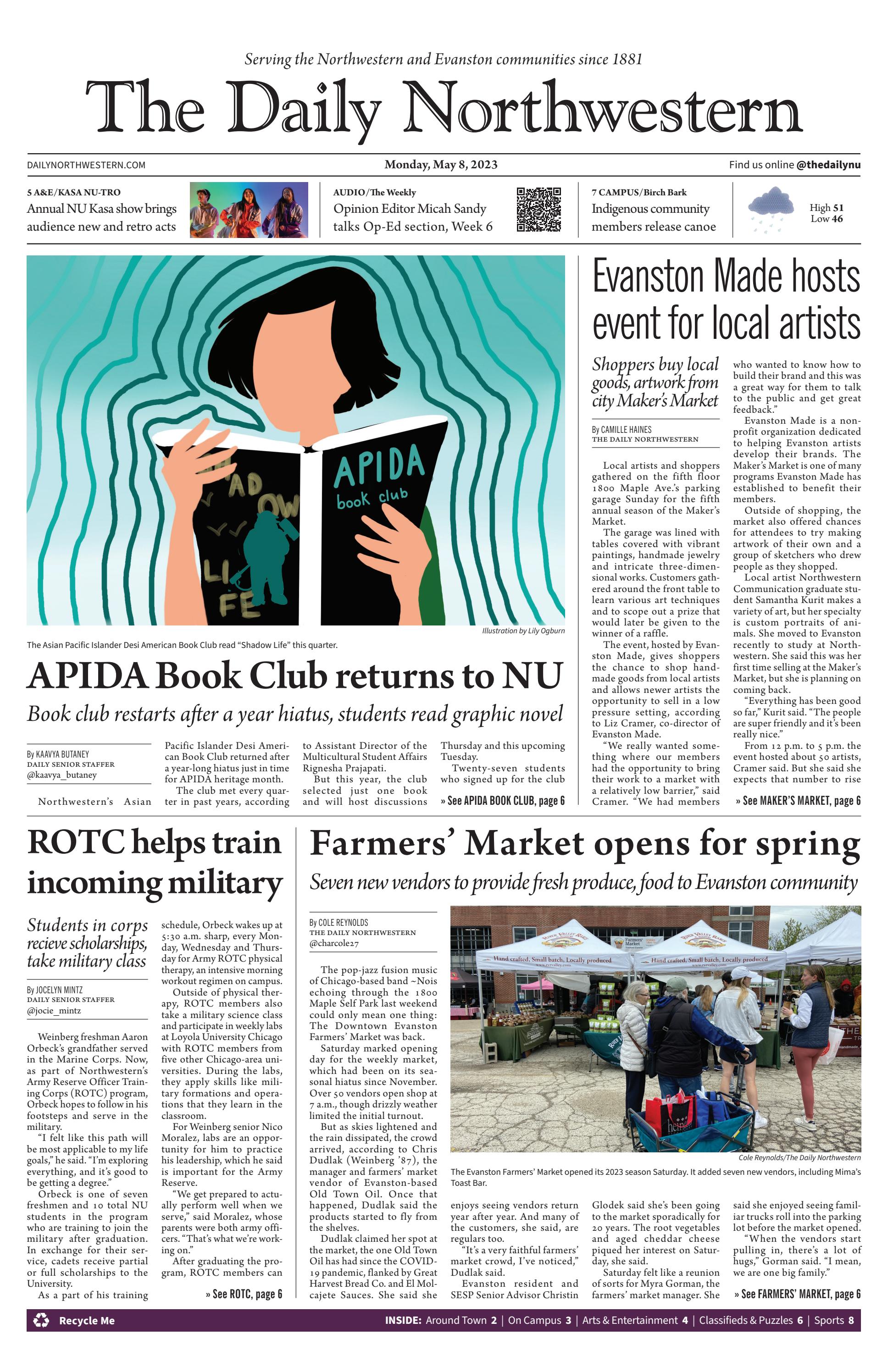 The Daily Northwestern — May 8, 2023 by The Daily Northwestern - Issuu
