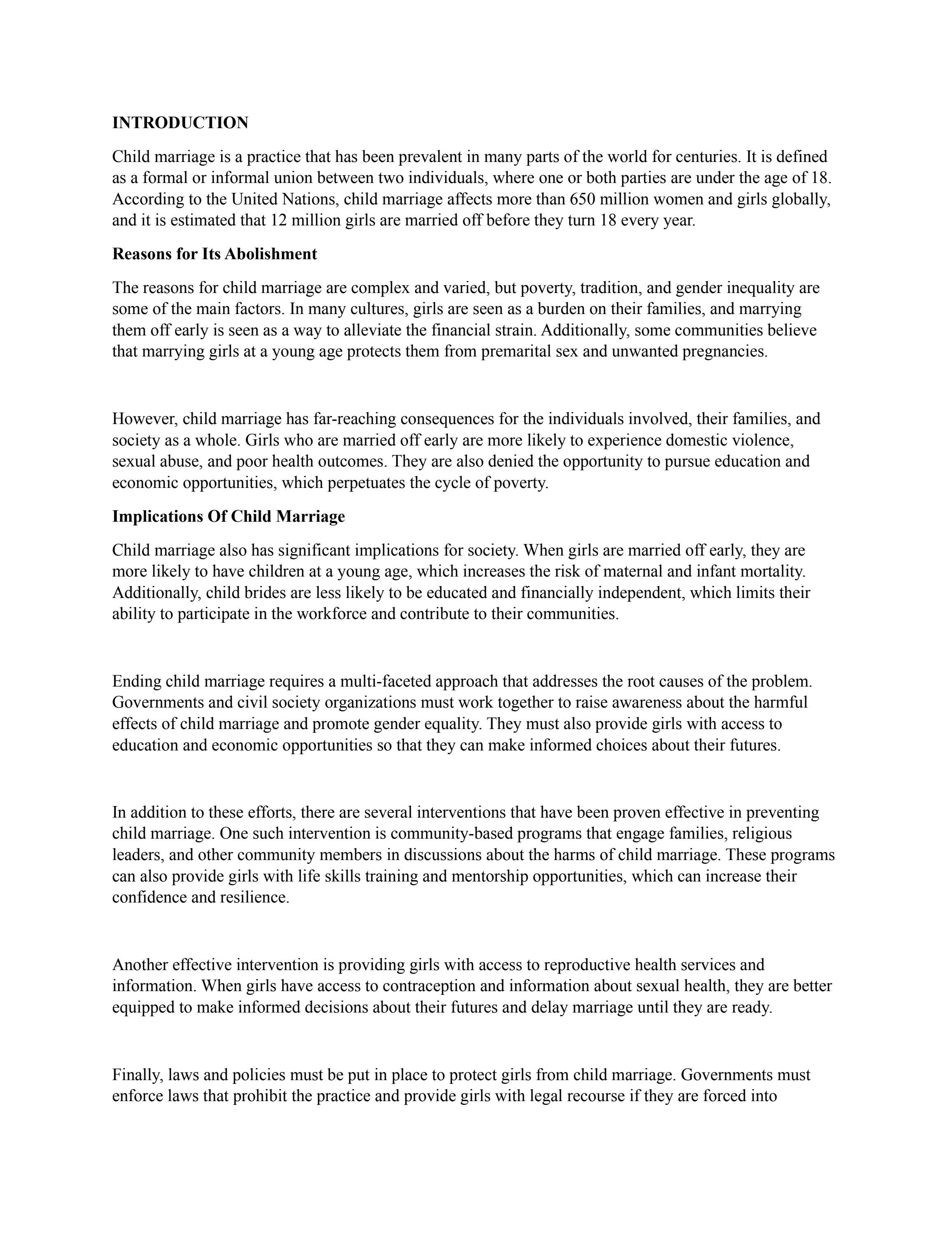 Child Marrriage by anujlohia99 - Issuu