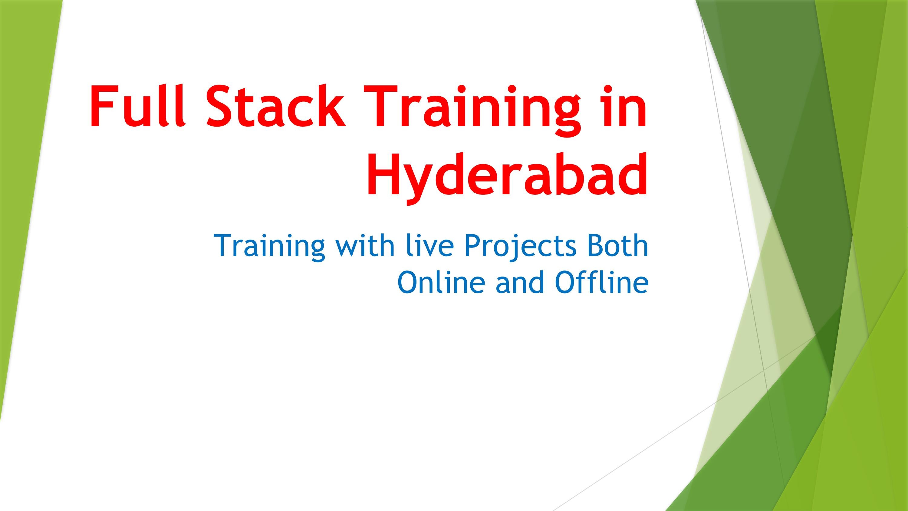 Full Stack Training in Hyderabad by raj k - Issuu