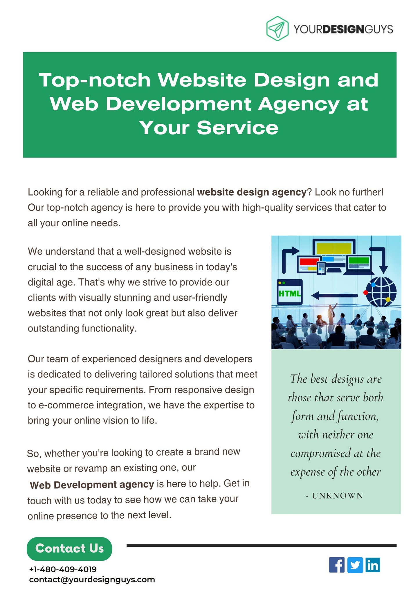 Top-notch Website Design and Web Development Agency at Your Service by ...