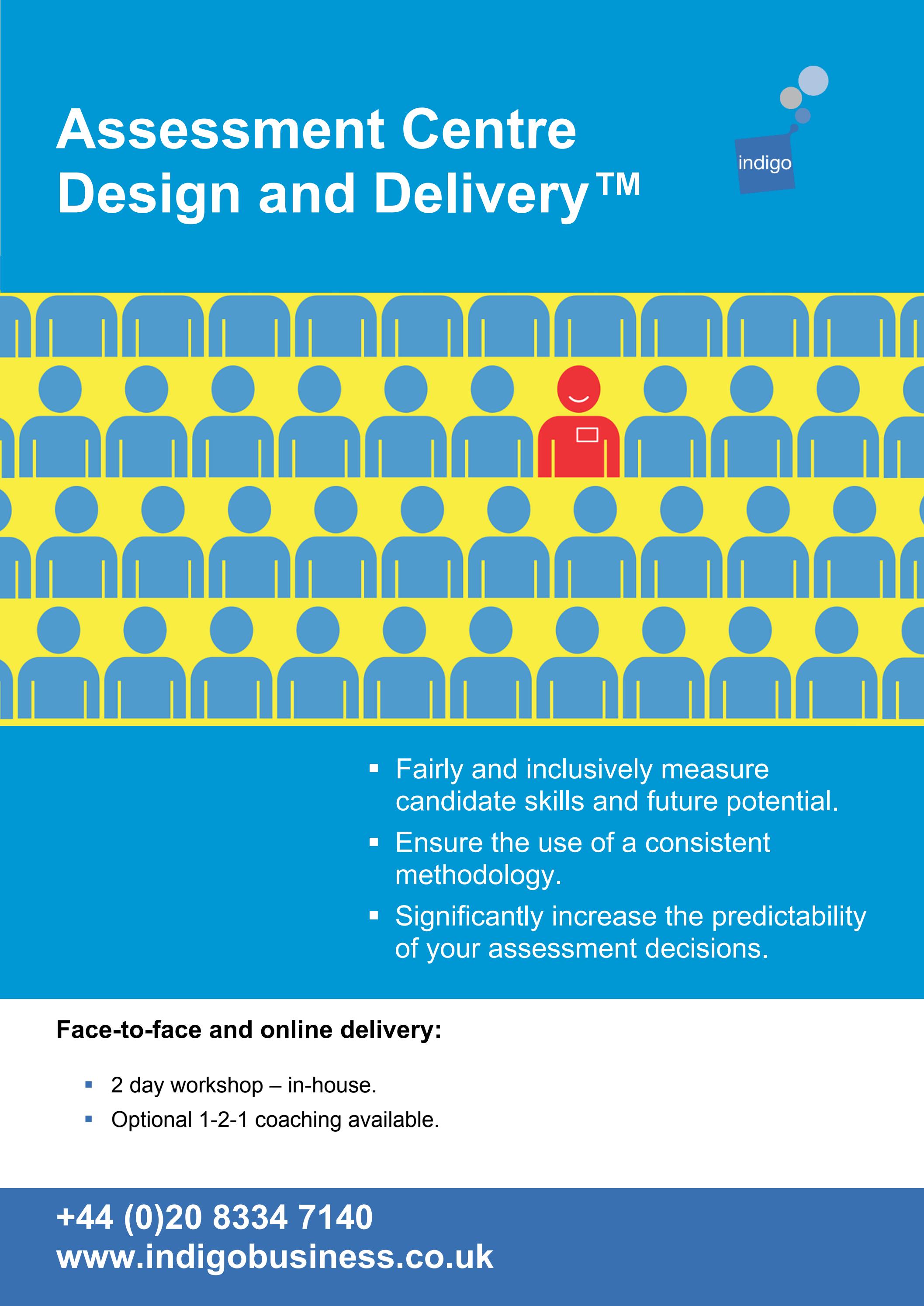 Assessment Centre Design and Delivery™ workshop brochure by Indigo ...