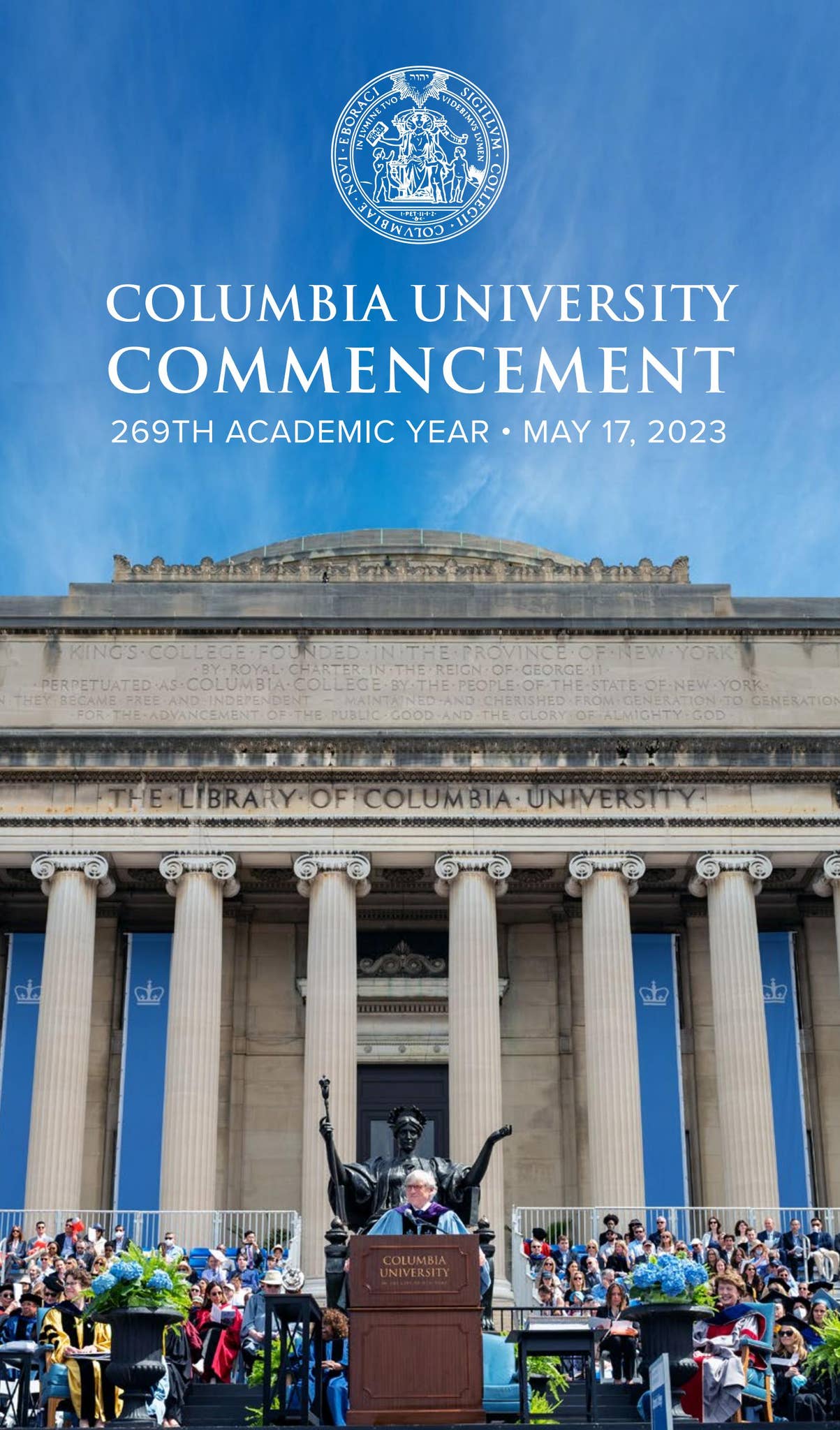 2023 University Commencement Program by Columbia University - Issuu