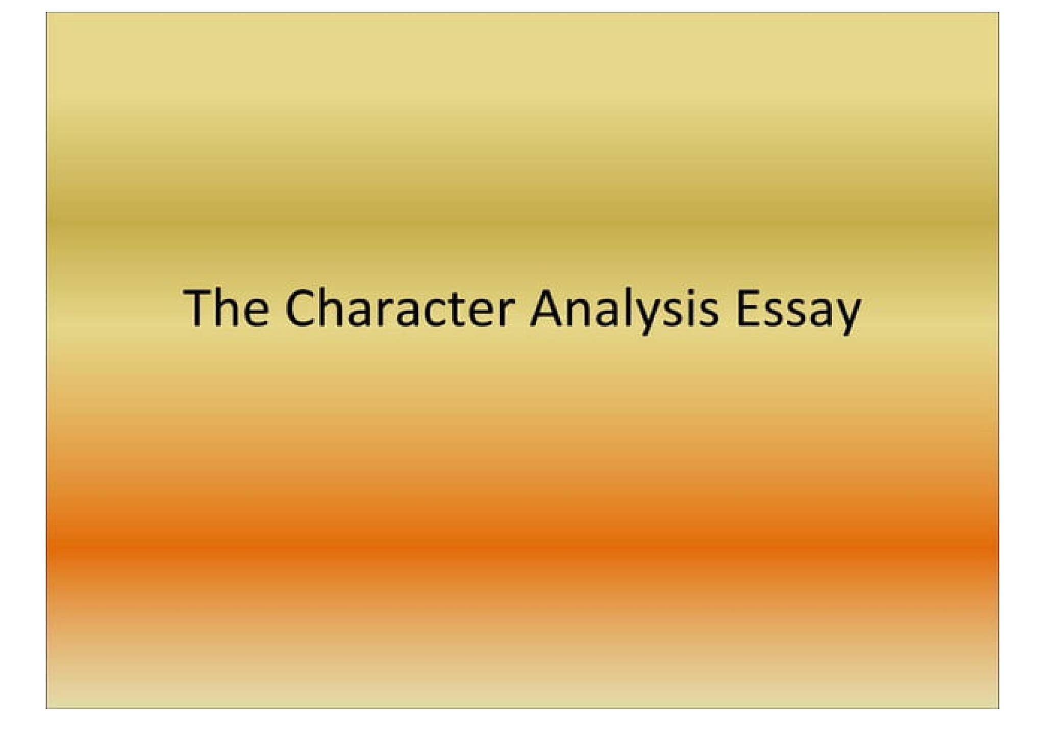 Character Analysis Essay by Vanessa Olson - Issuu