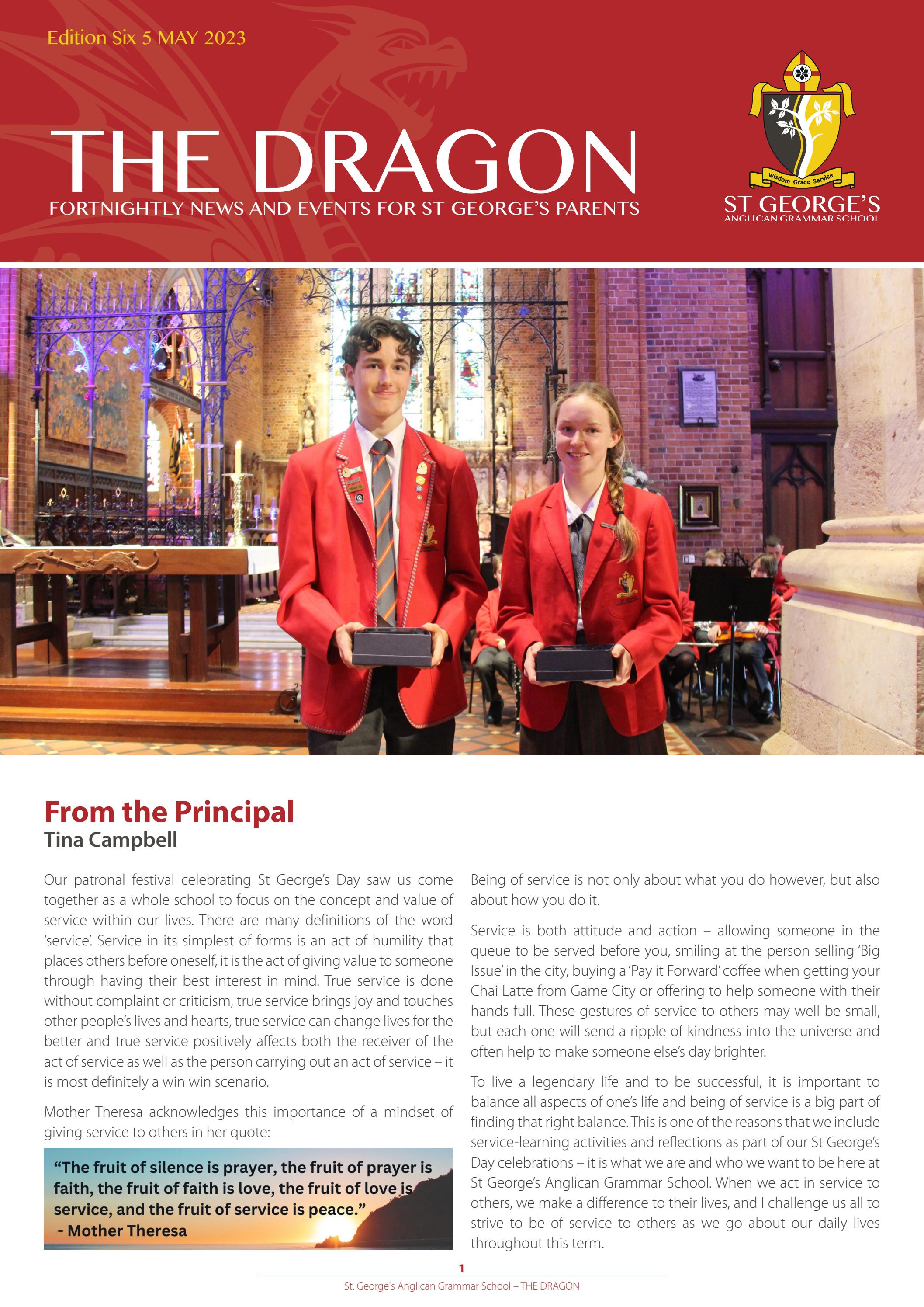 The Dragon | Edition Six | 5 May 2023 by St George's Anglican Grammar ...