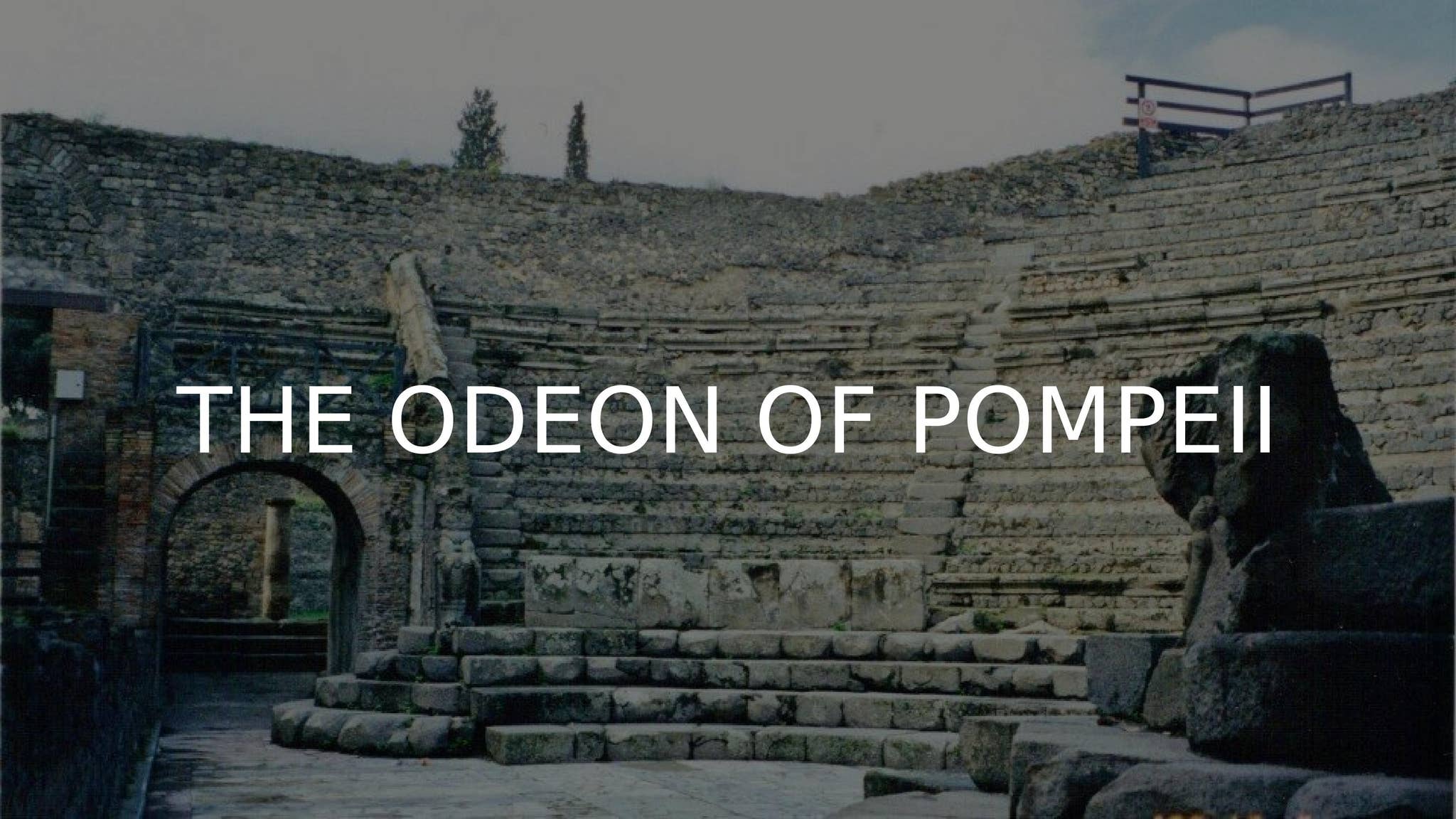 THE ODEON OF POMPEII by de ZAIN er - Issuu