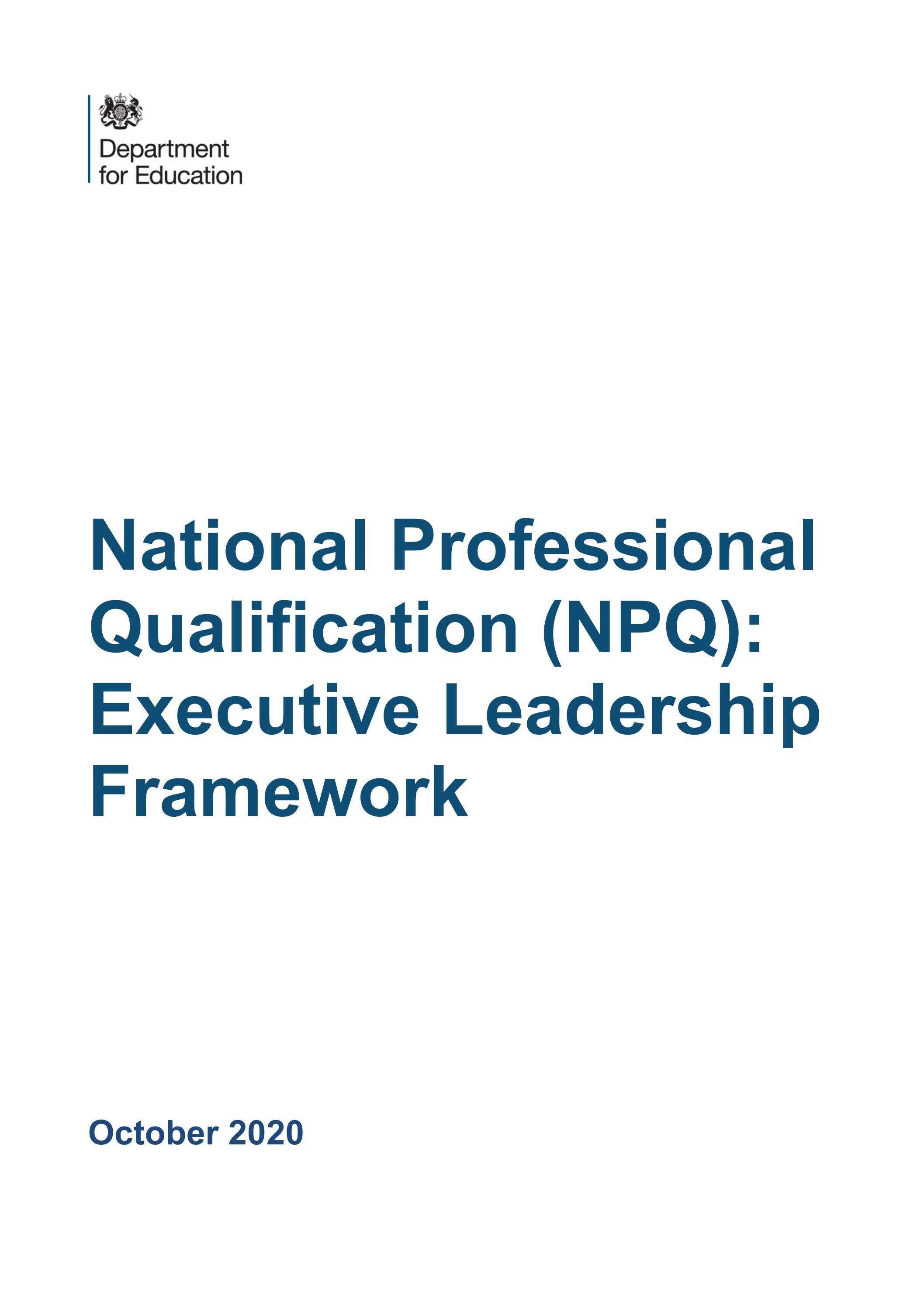 NPQ for Executive Leadership (NPQEL) Framework by Best-Practice-Network ...