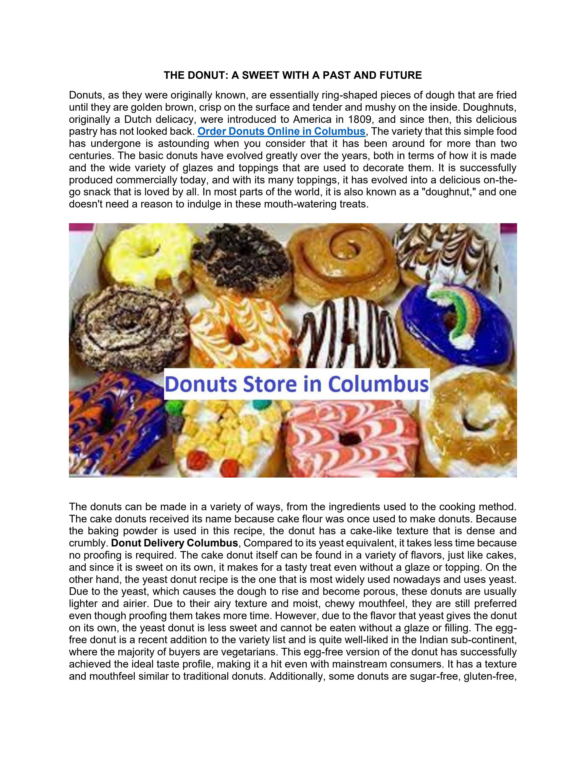 THE DONUT: A SWEET WITH A PAST AND FUTURE by Donut mart Albuquerque - Issuu