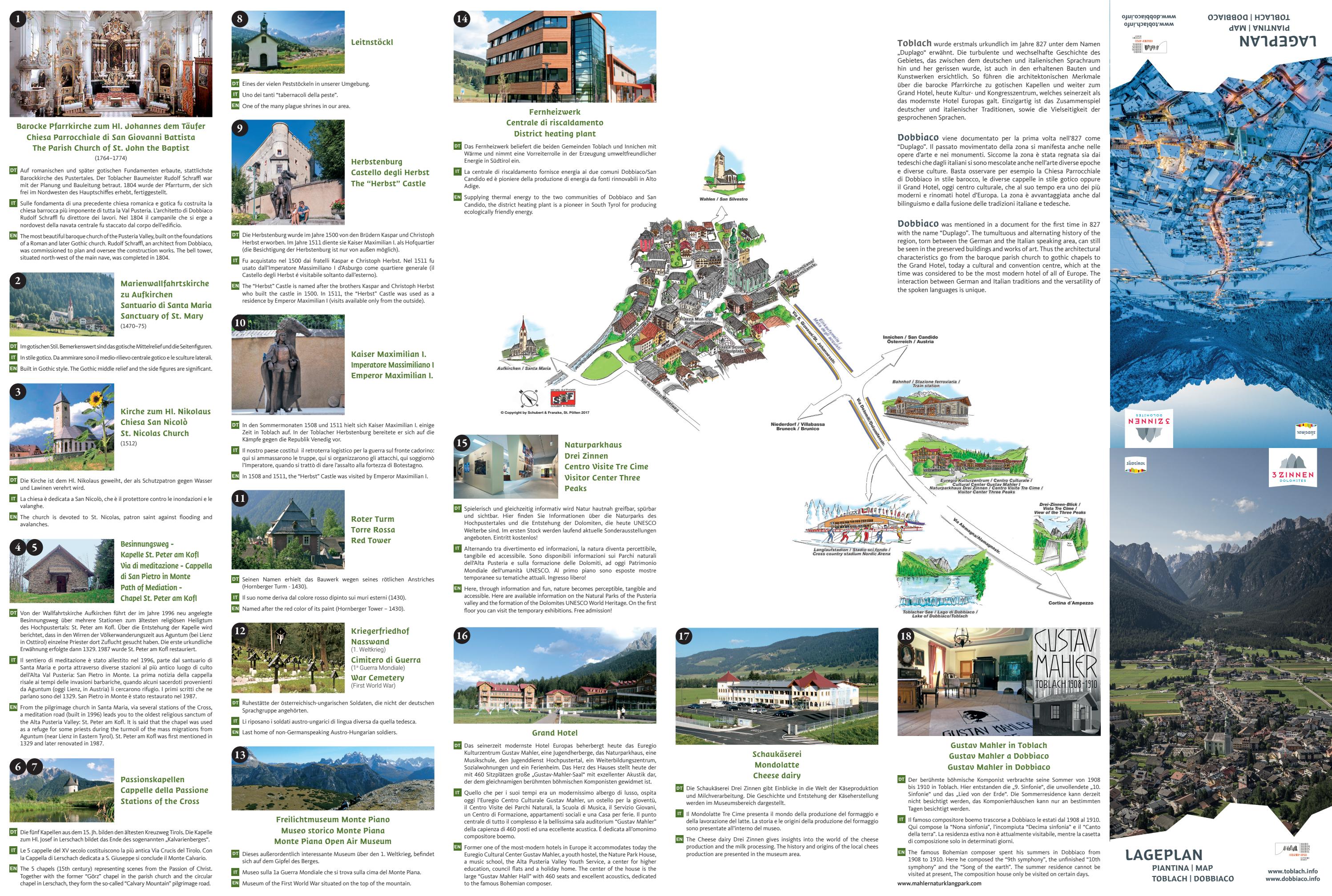 Map Dobbiaco - Toblach by Tourist Info Innichen San Candido - Issuu
