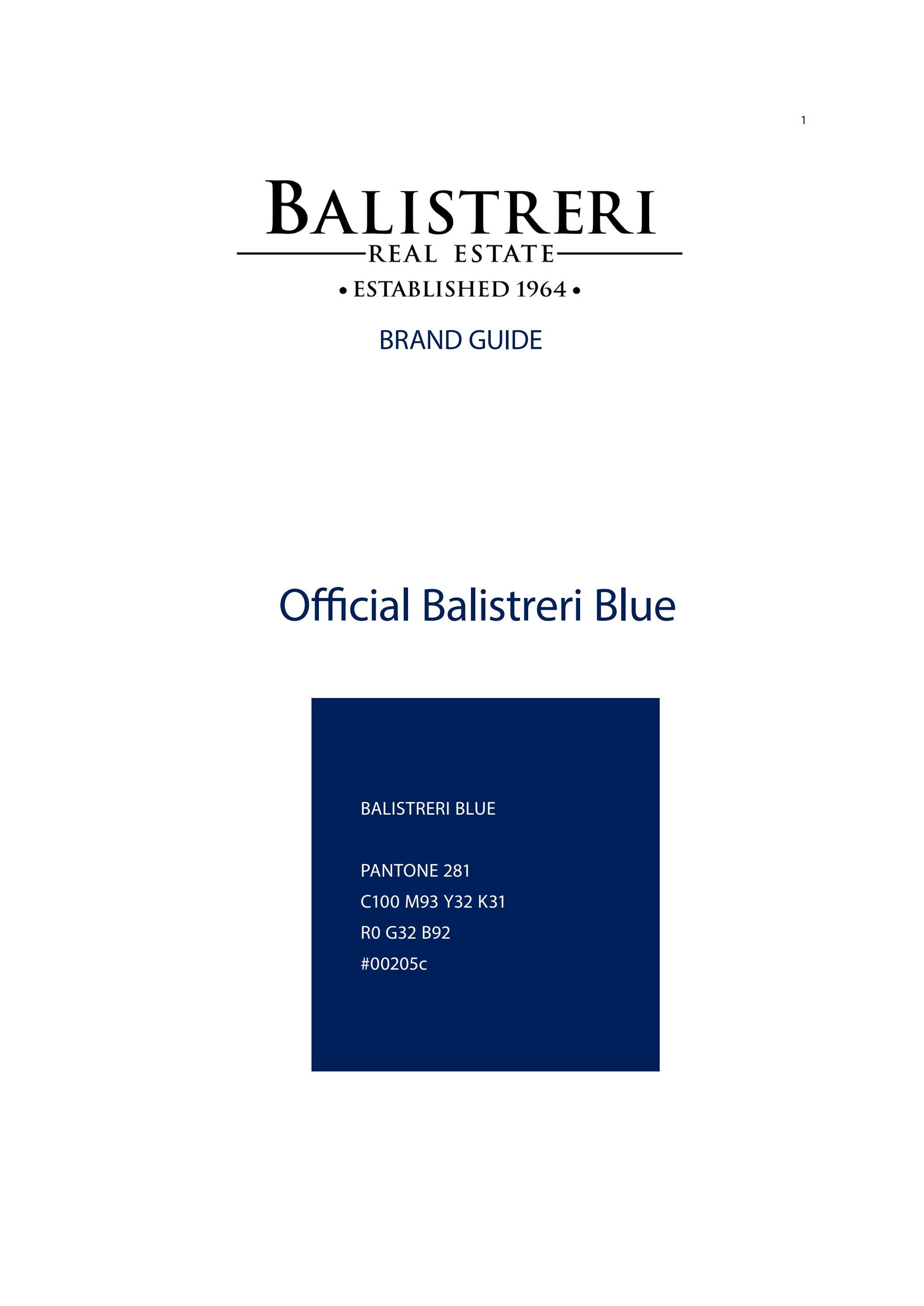 Brand Guide and Logos by Balistreri Real Estate - Issuu