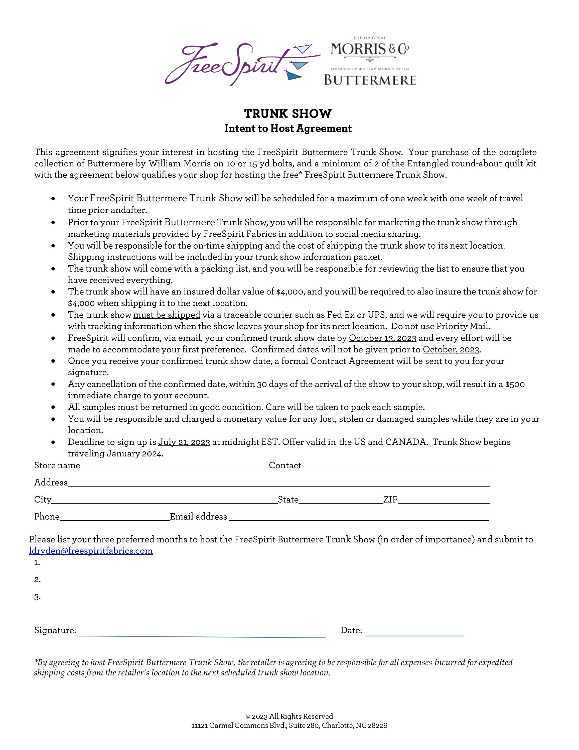 Buttermere Trunk Show Agreement by FreeSpirit Fabrics - Issuu