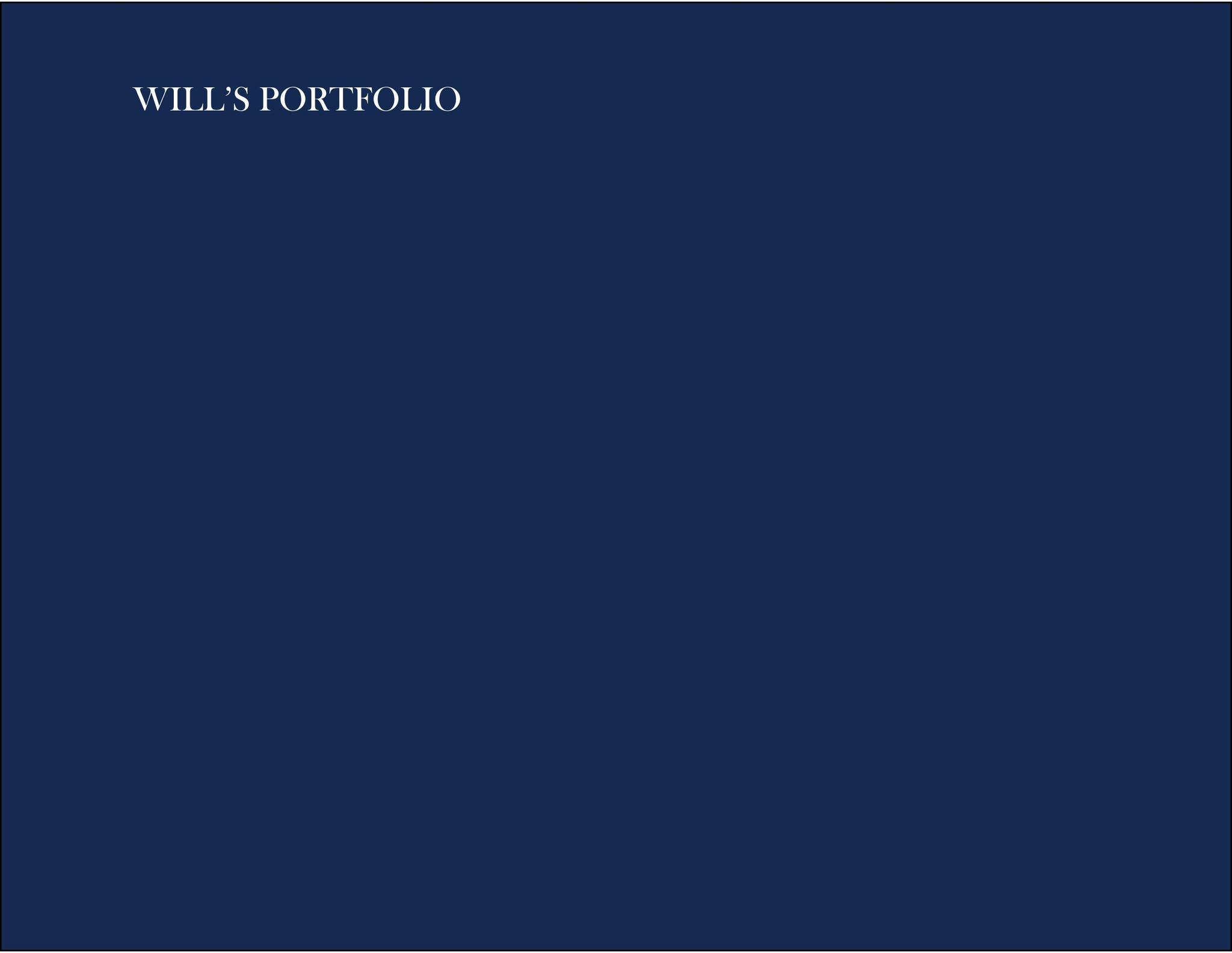 ARCH DEF UPDATED PORTFOLIO by Will H. - Issuu