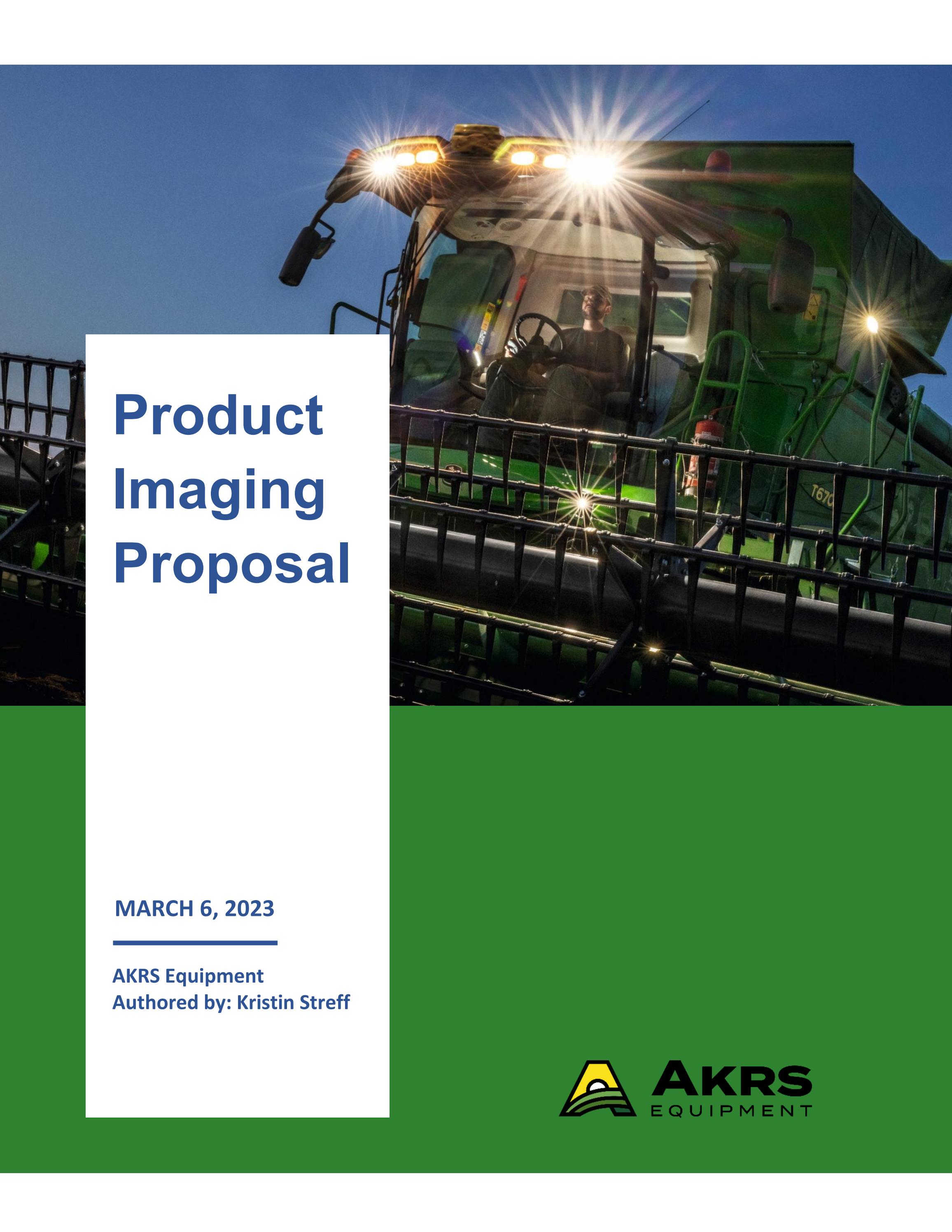Product Imaging Proposal for AKRS Equipment by kstreff - Issuu