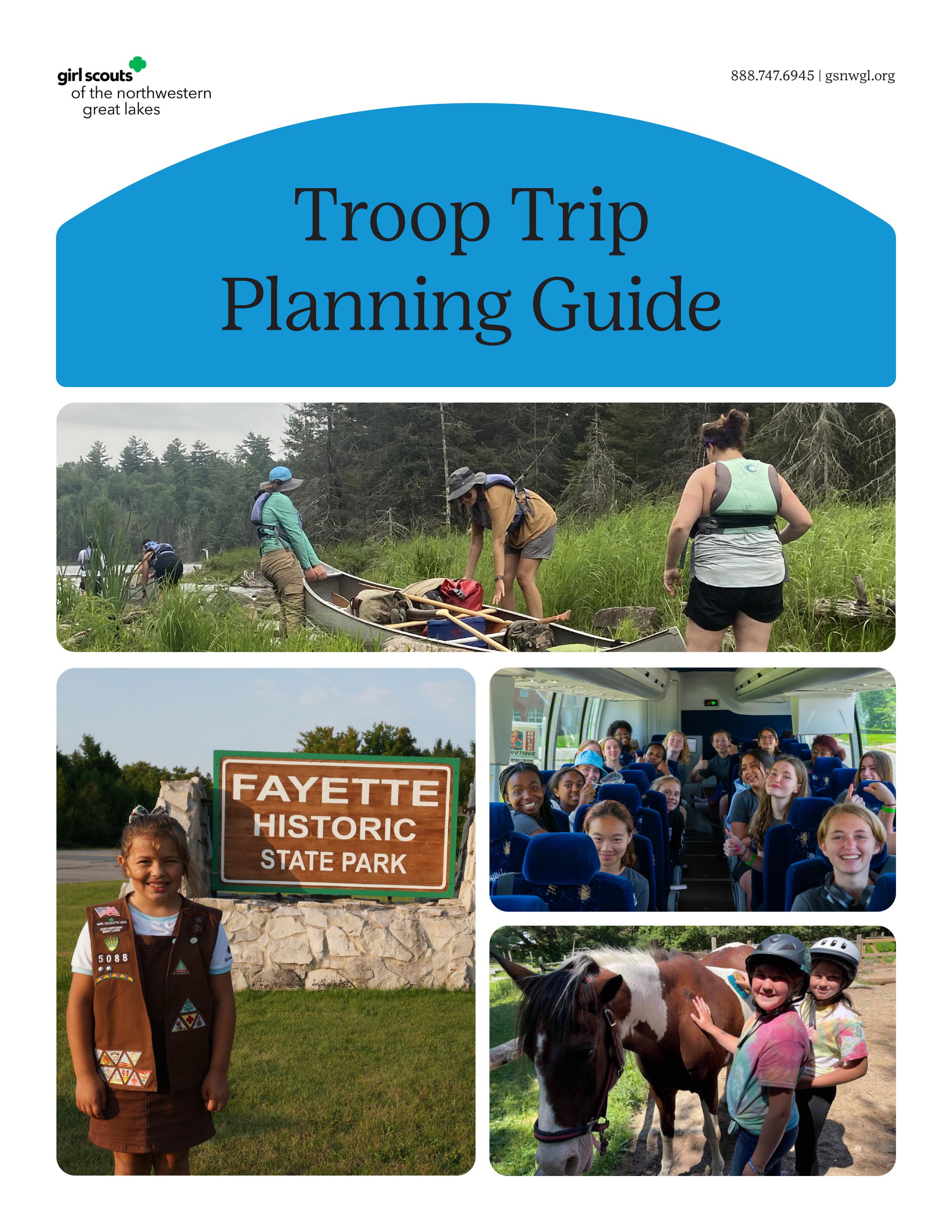 Troop Trip Planning Guide by Girl Scouts of the Northwestern Great ...