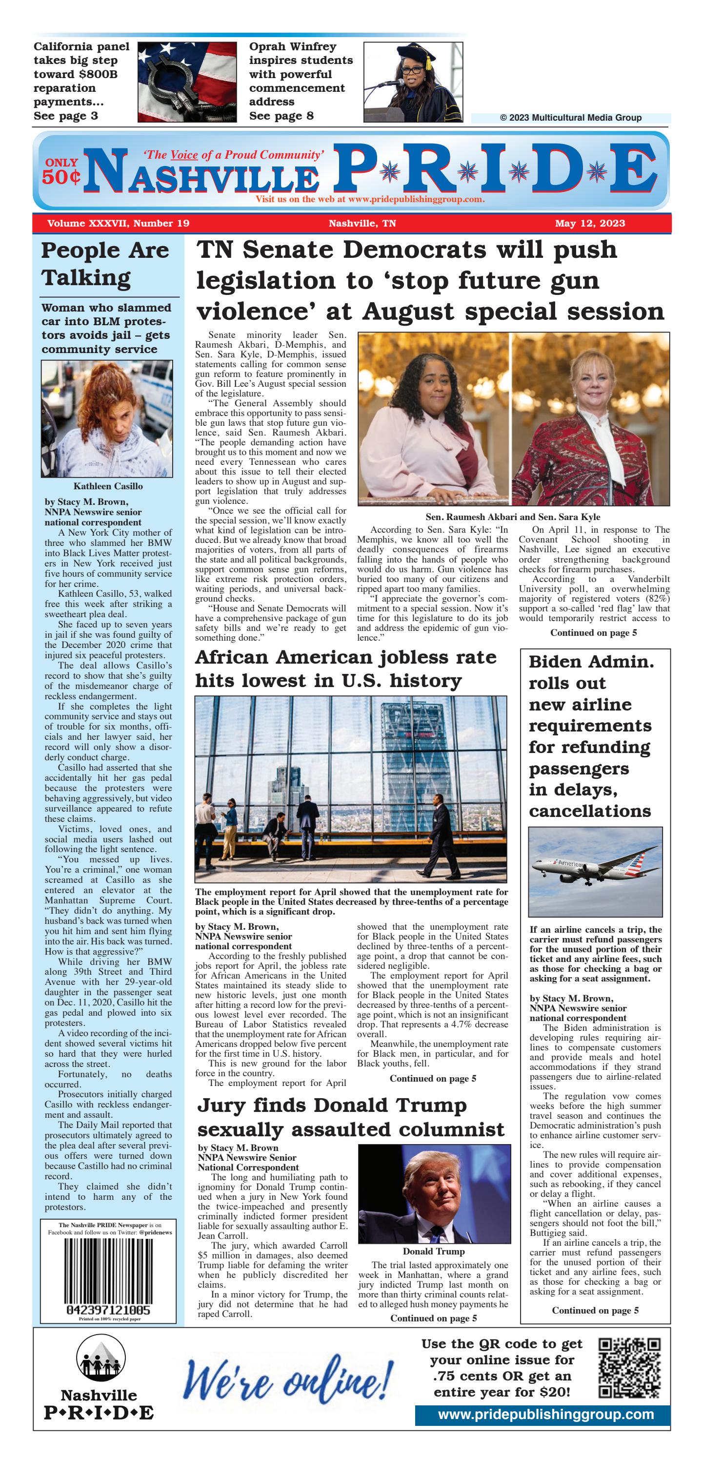 Nashville PRIDE May 12, 2023 by Nashville Pride Newspaper - Issuu