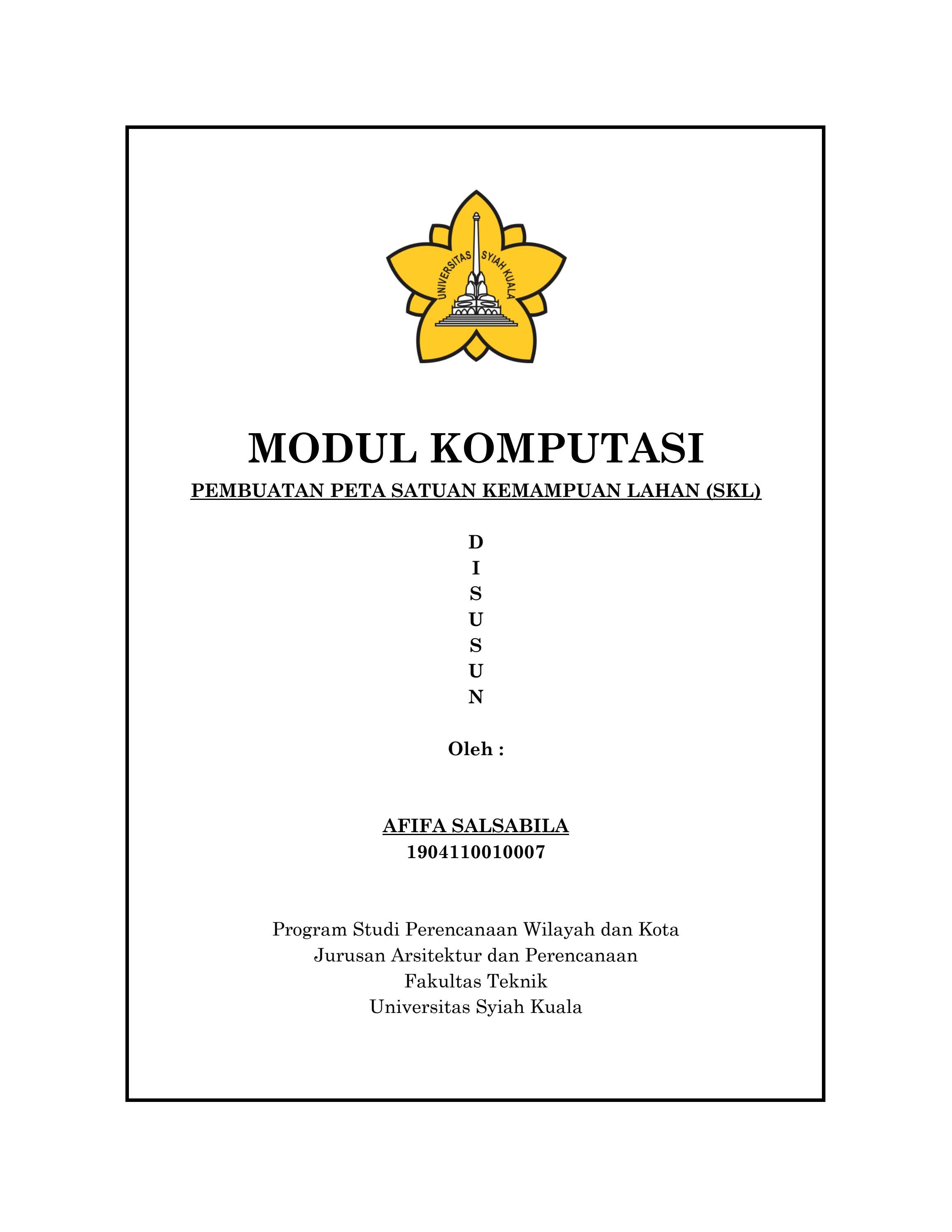 Modul Pembuatan Peta Satuan Kemampuan Lahan (SKL) by afifa.sl - Issuu