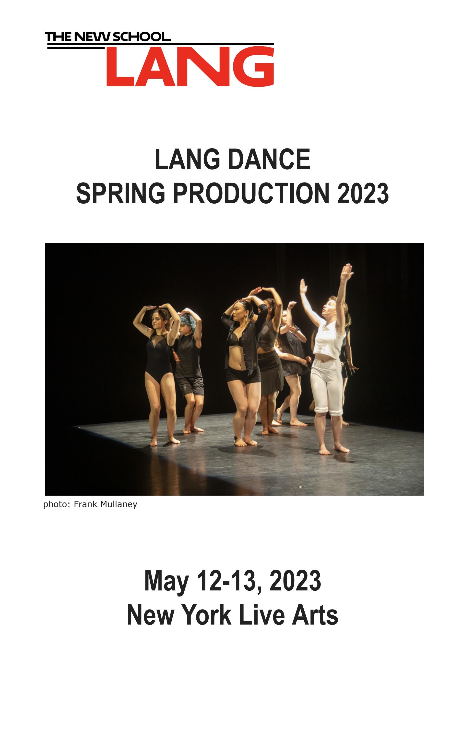 Lang Dance program Spring 2023 by langdance - Issuu