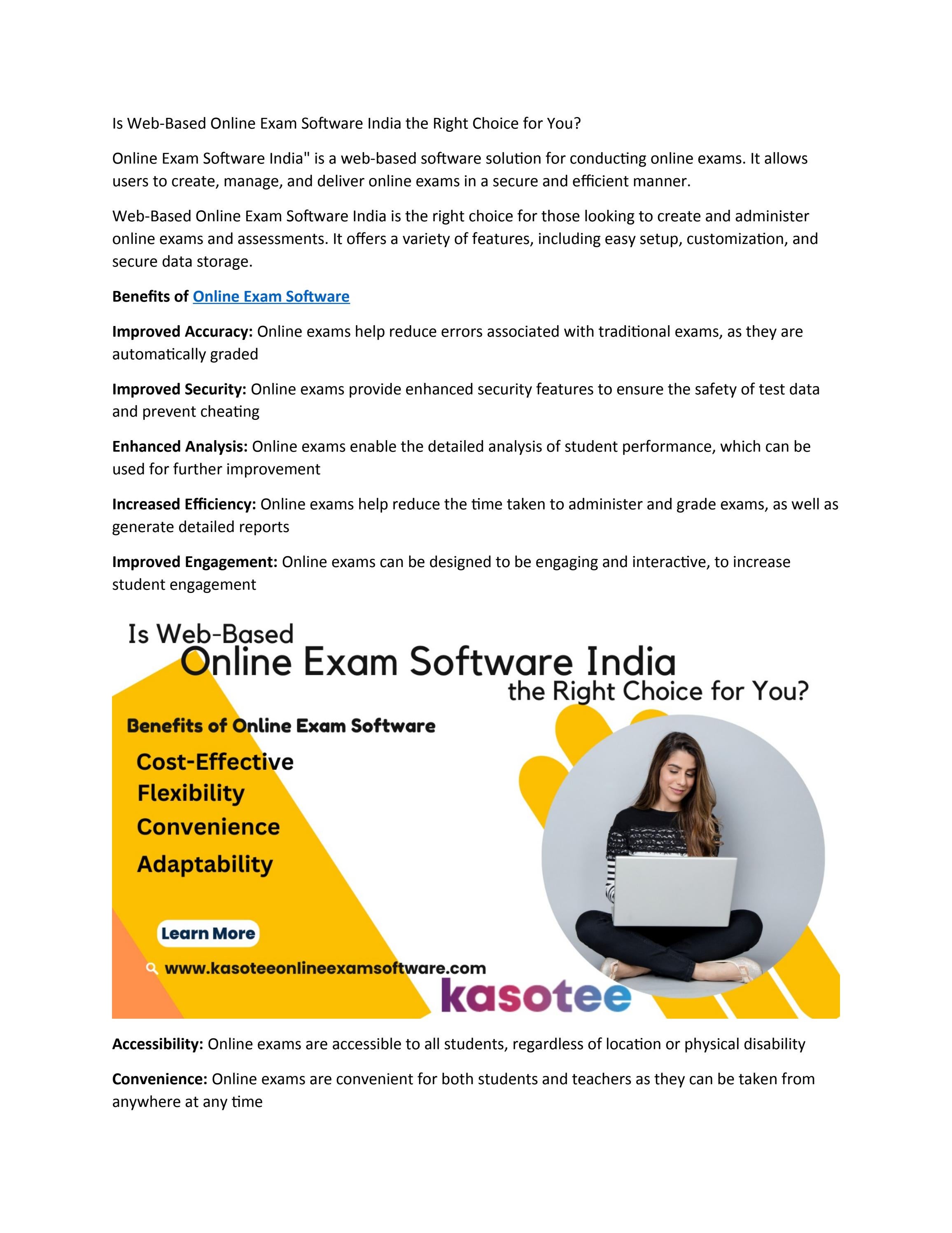 Is Web-Based Online Exam Software India the Right Choice for You? by Lily Cooper - Issuu