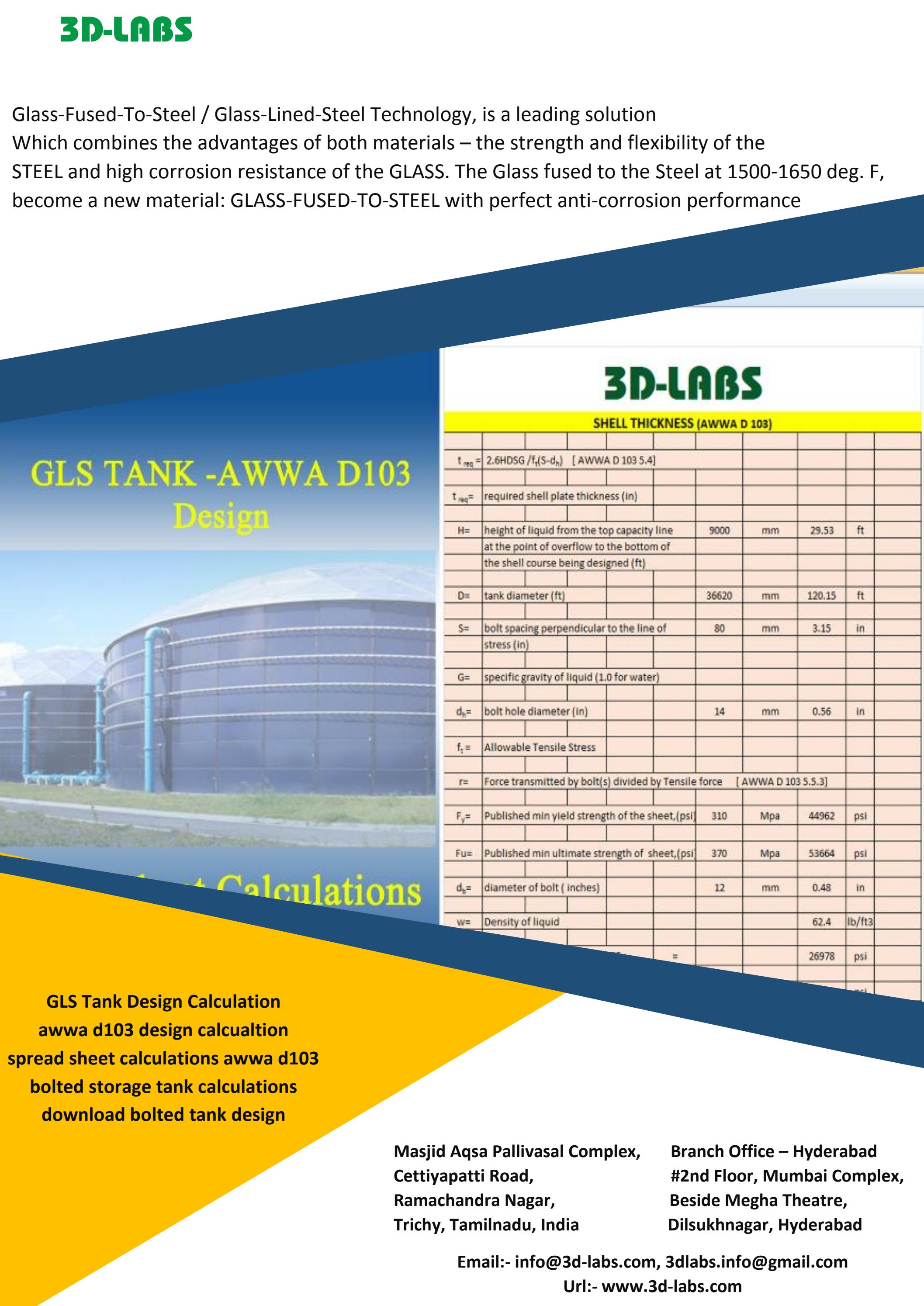 GLS tank -AWWA D103 Design by Design Manager - Issuu