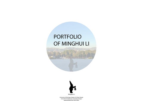 Portfolio of Minghui Li_2023 by Minghui LI - Issuu