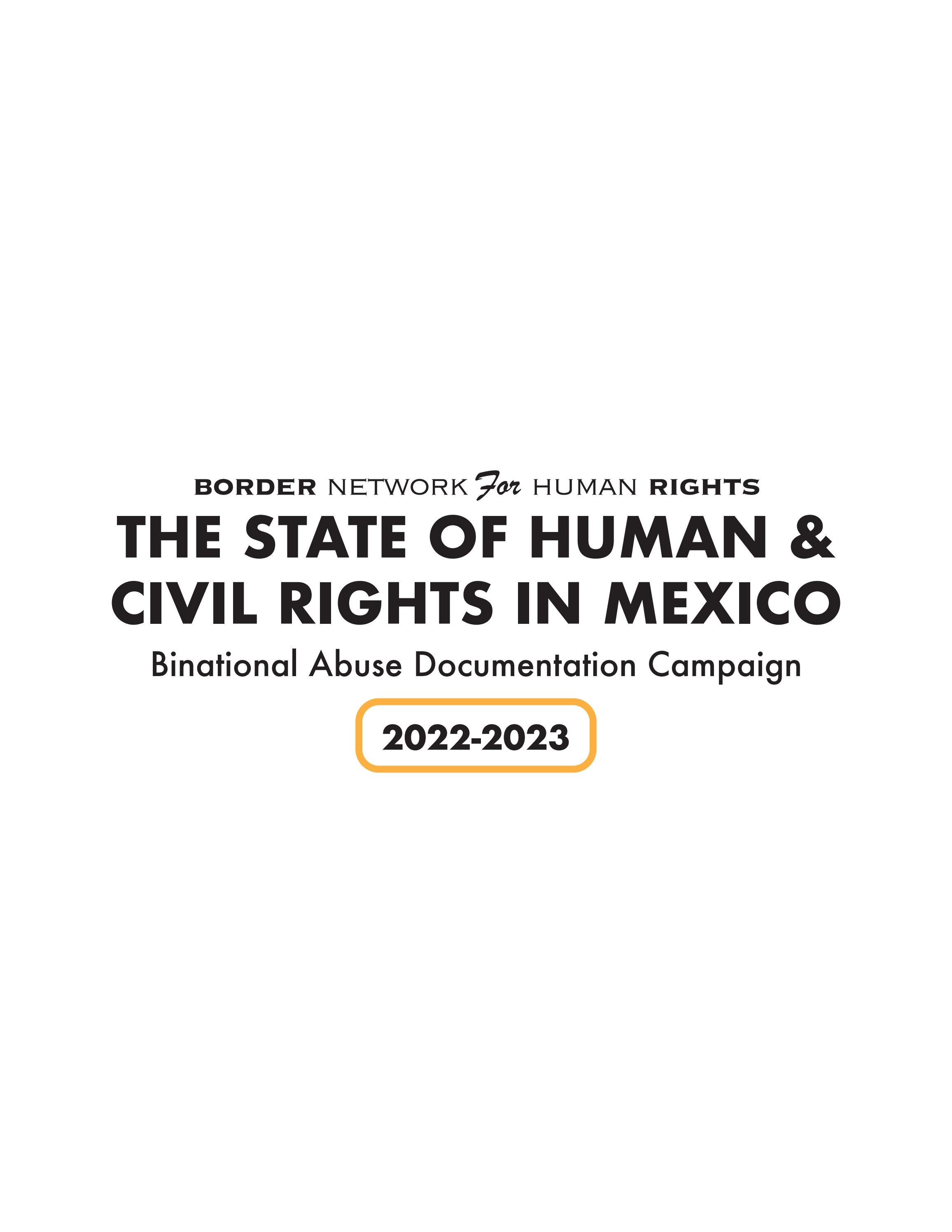 The State of Human & Civil Rights in Mexico by BNHR Communications - Issuu