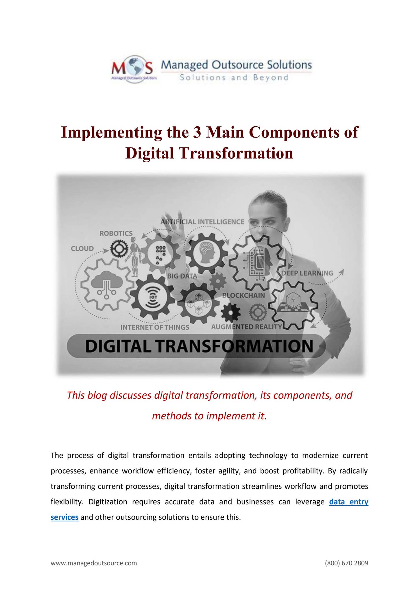 Implementing the 3 Main Components of Digital Transformation by ...