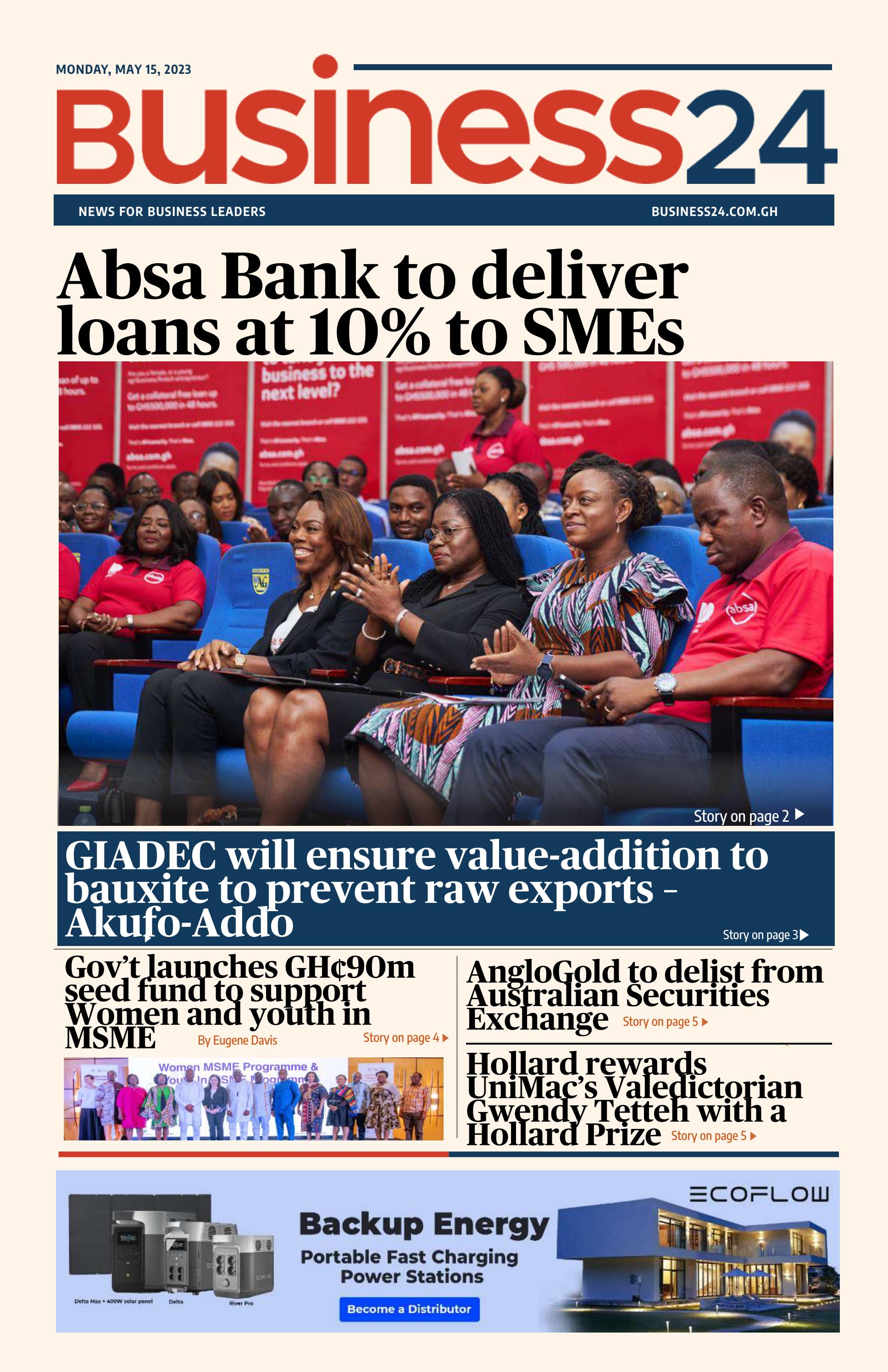 Business24 Newspaper 15 May 23 by Business24 Online - Issuu