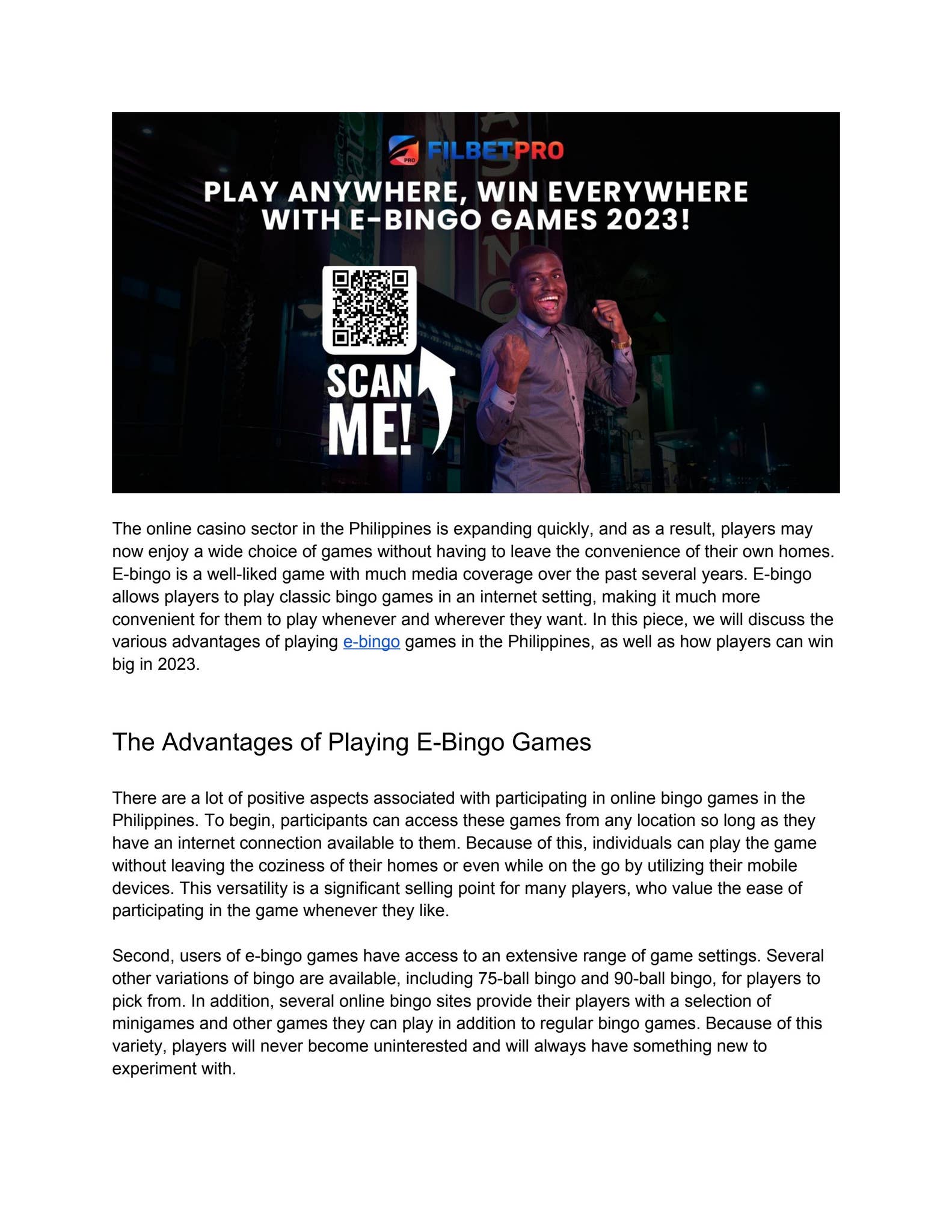 Play Anywhere, Win Everywhere with E-Bingo Games 2023! by Paul Justine ...