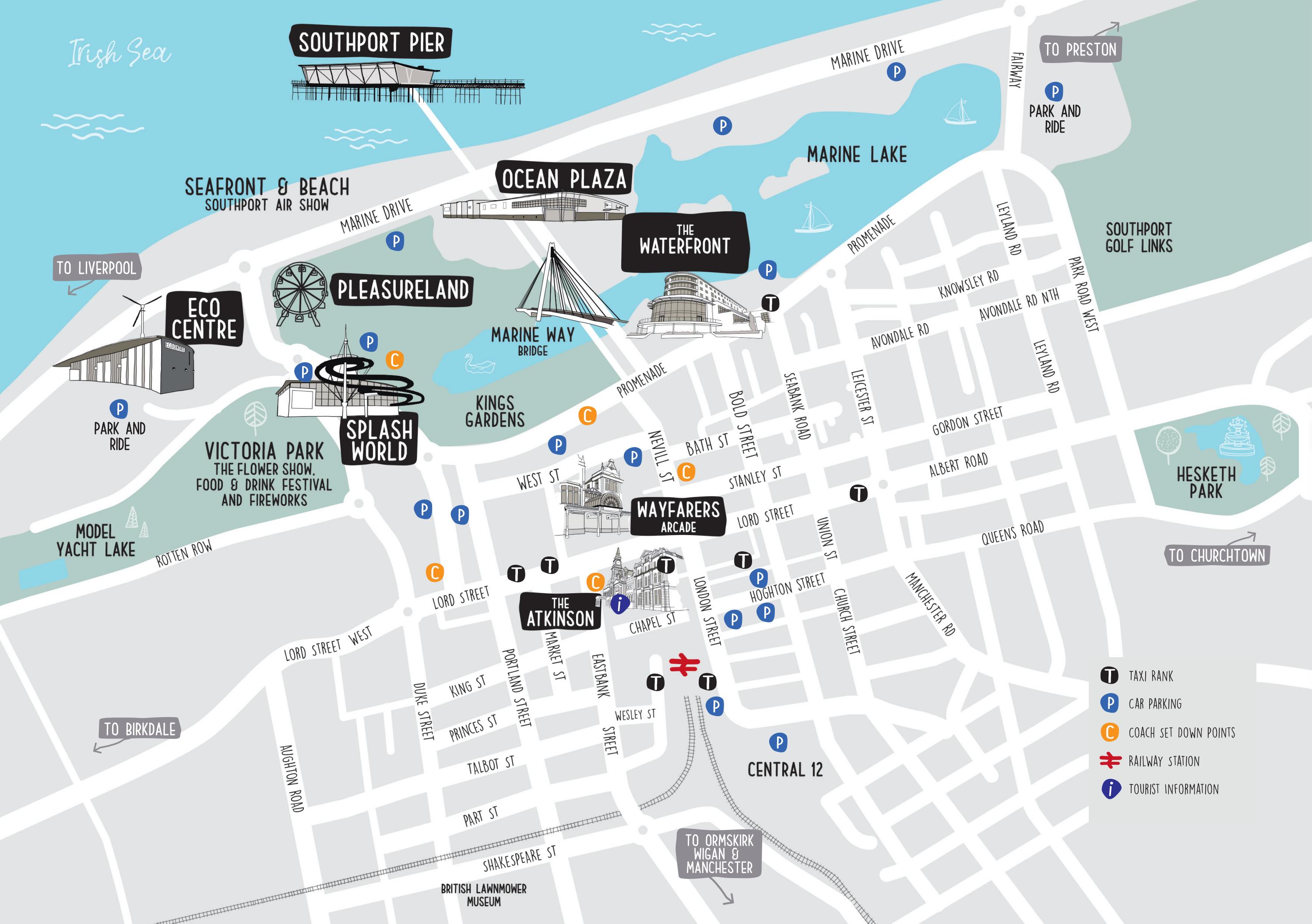 Southport Town Map by Visit Southport - Issuu