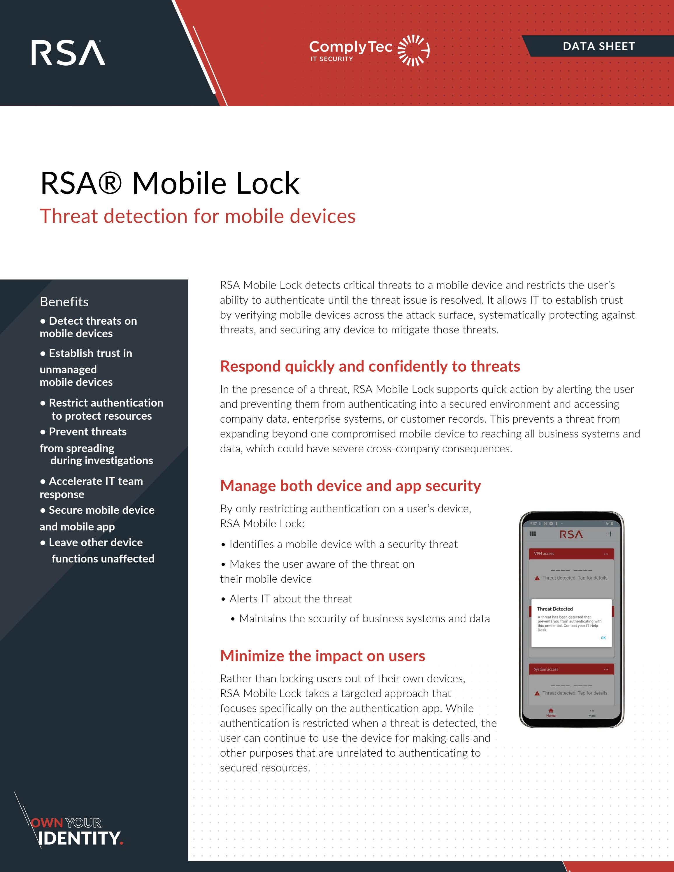 RSA Mobile Lock [datasheet] by complytec - Issuu