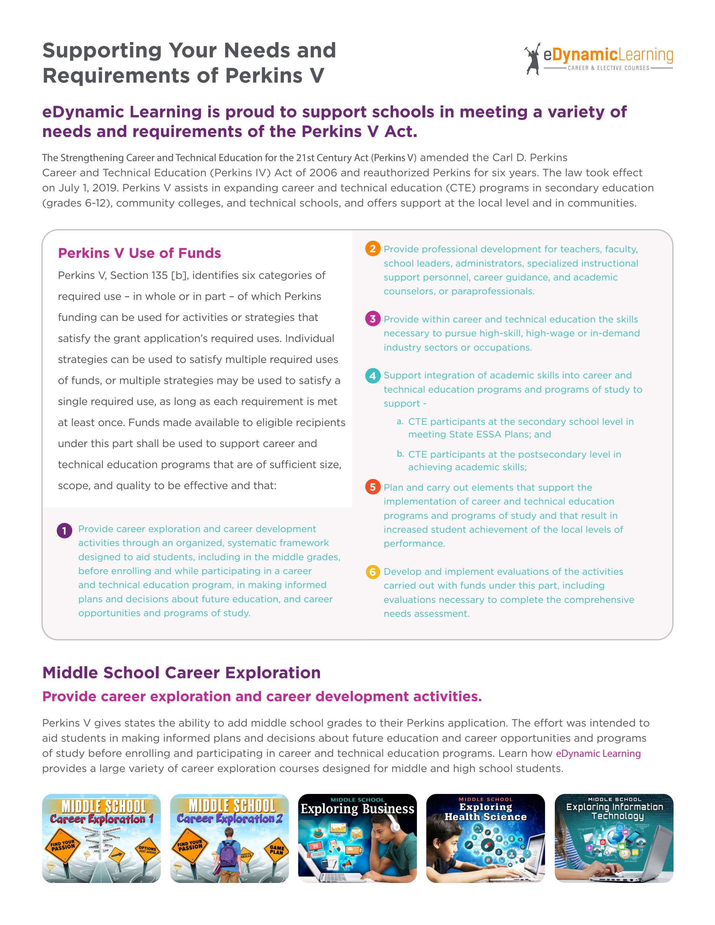 Supporting Your Needs and Requirements of Perkins V by edynamiclearning ...