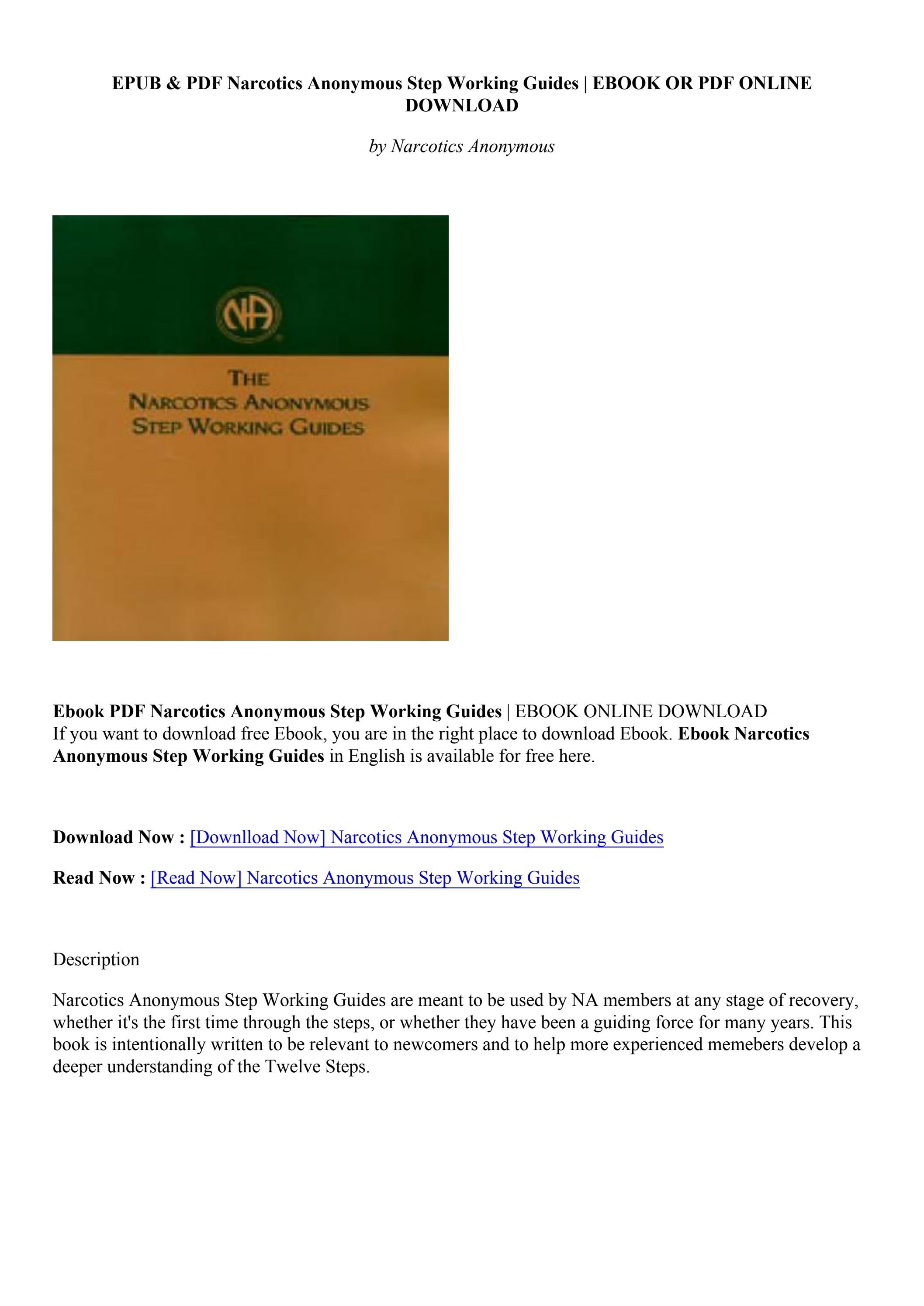 Download Narcotics Anonymous Step Working Guides - Narcotics Anonymous ...