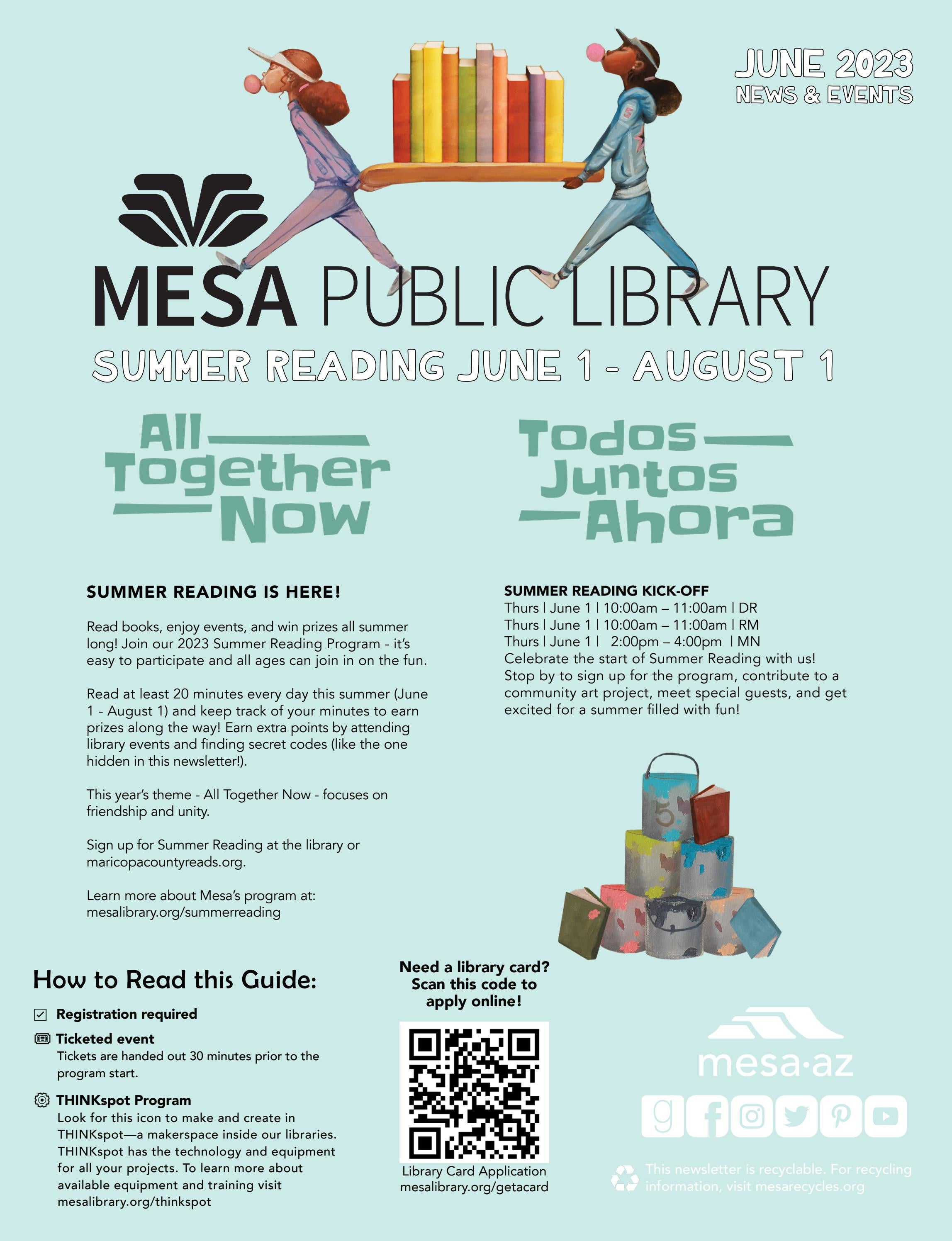 Mesa Public Library June 2023 Newsletter by City of Mesa, AZ - Issuu