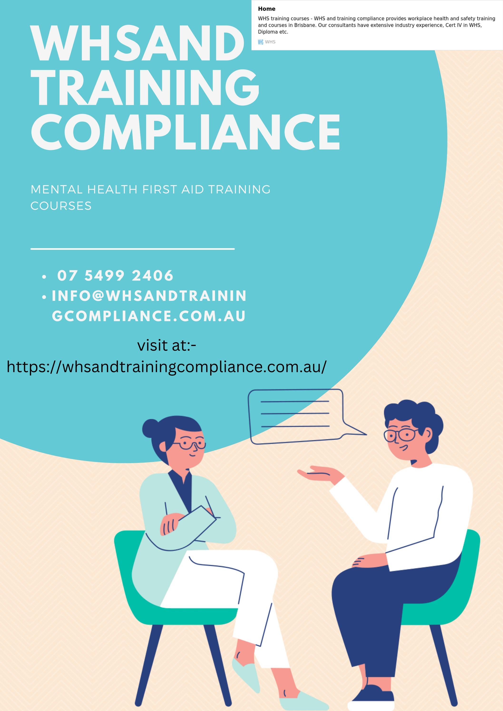 WHS and Training Compliance Runs Excellent Standard Mental Health First ...