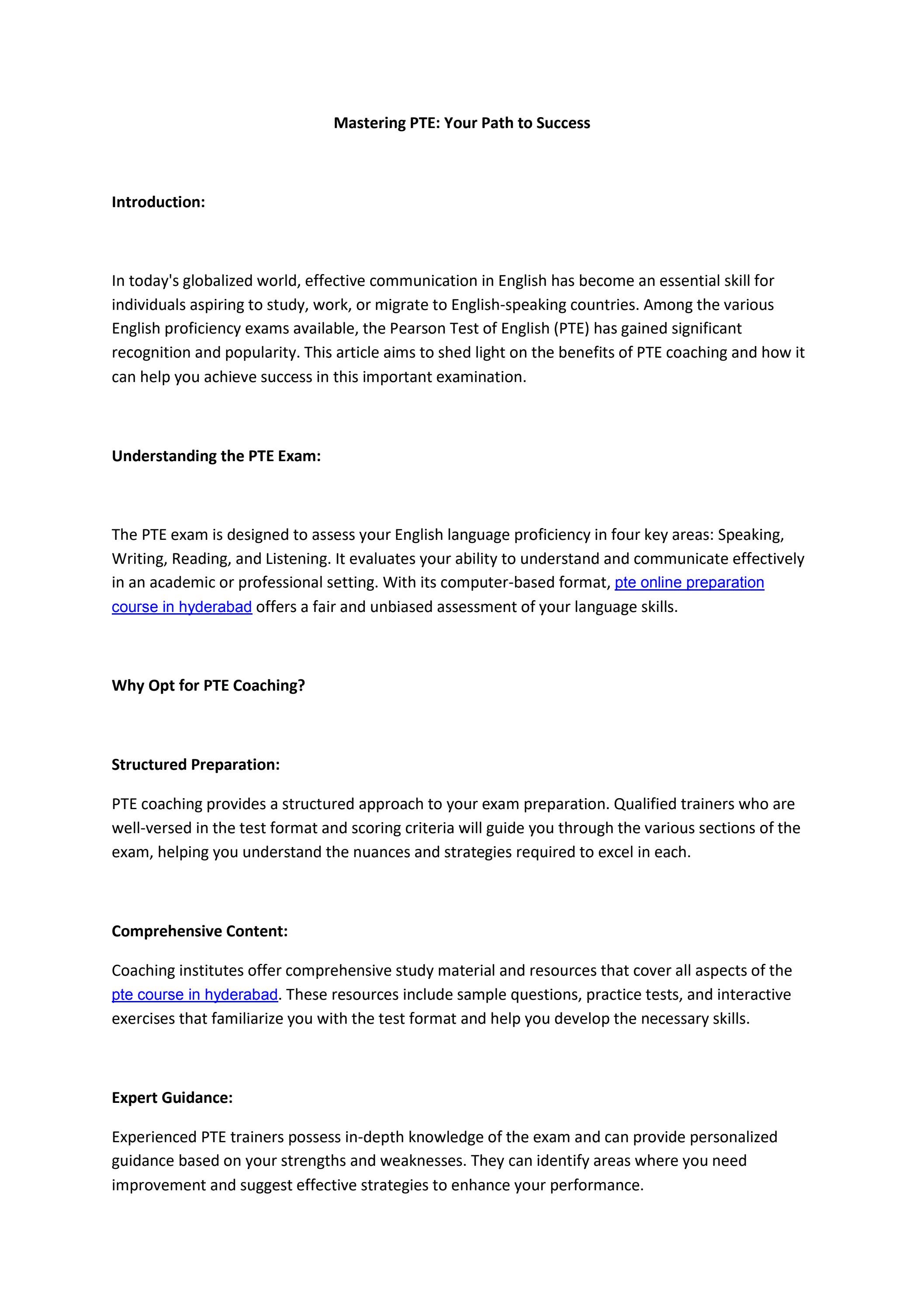 Mastering PTE: Your Path to Success by jason uchiha - Issuu