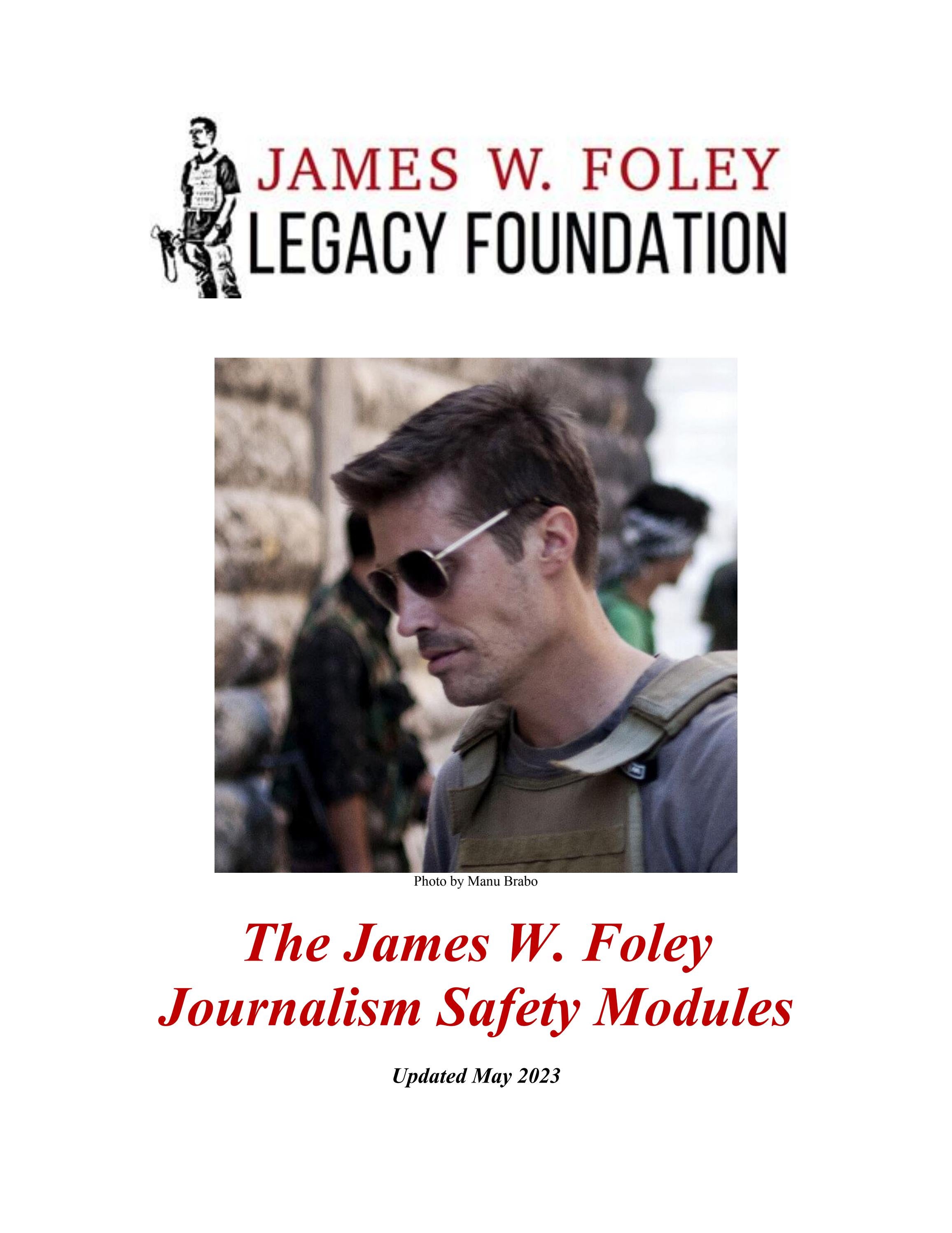 James W. Foley Journalism Safety Modules (May 2023) by James W. Foley ...