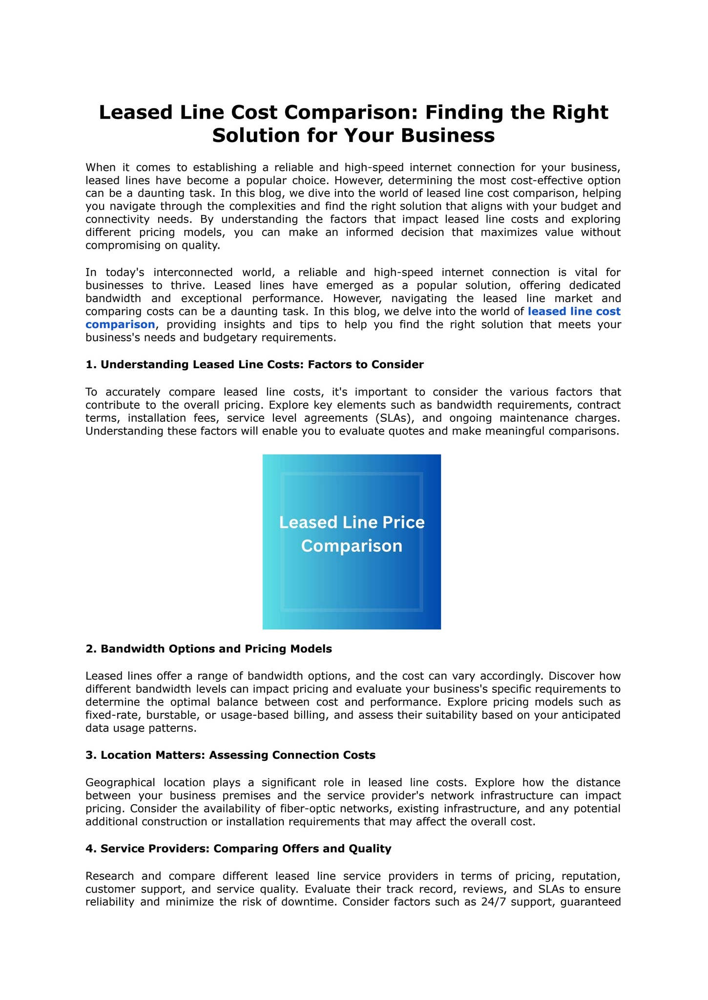 Leased Line Cost Comparison_ Finding the Right Solution for Your ...
