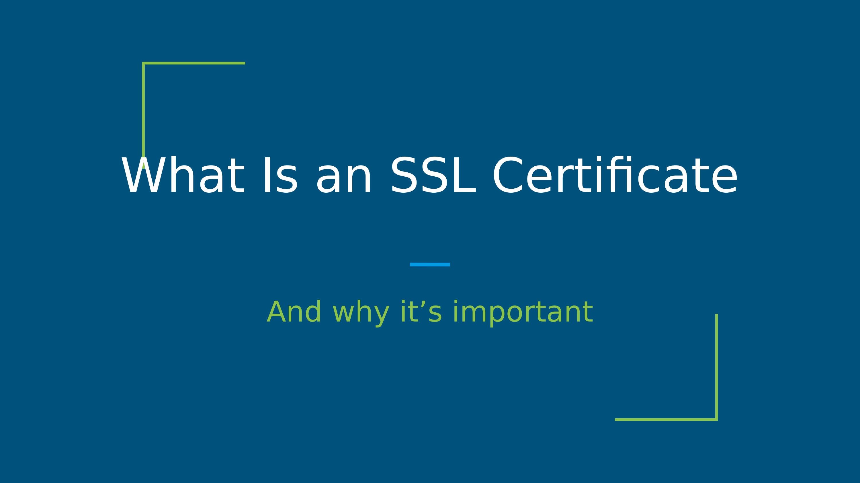what is SSL certificate by banuchitra321 - Issuu