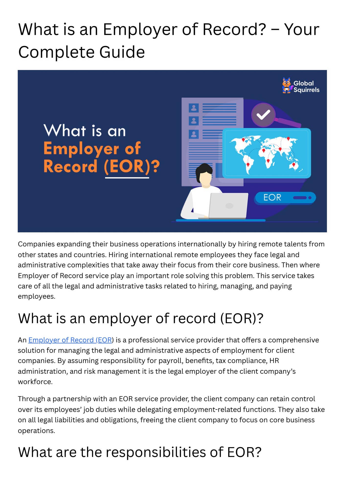 What is an Employer of Record? – Your Complete Guide by Global Squirrels Marketing - Issuu