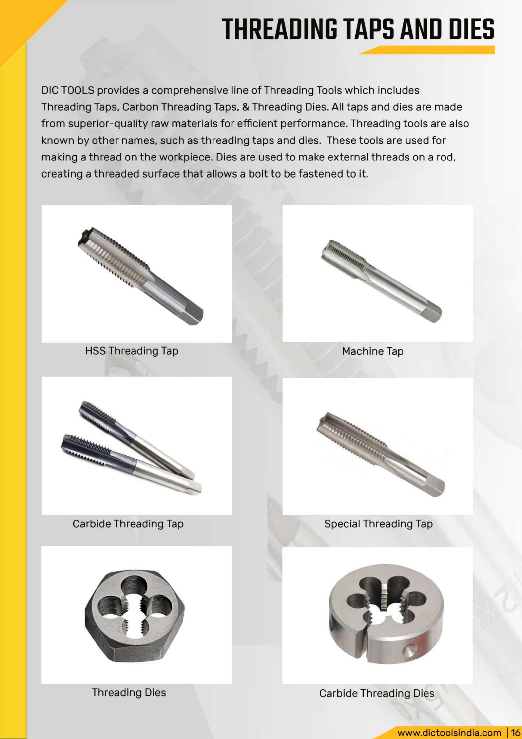 Threading Taps and Dies Exporters by dedicated_impex_Co. - Issuu