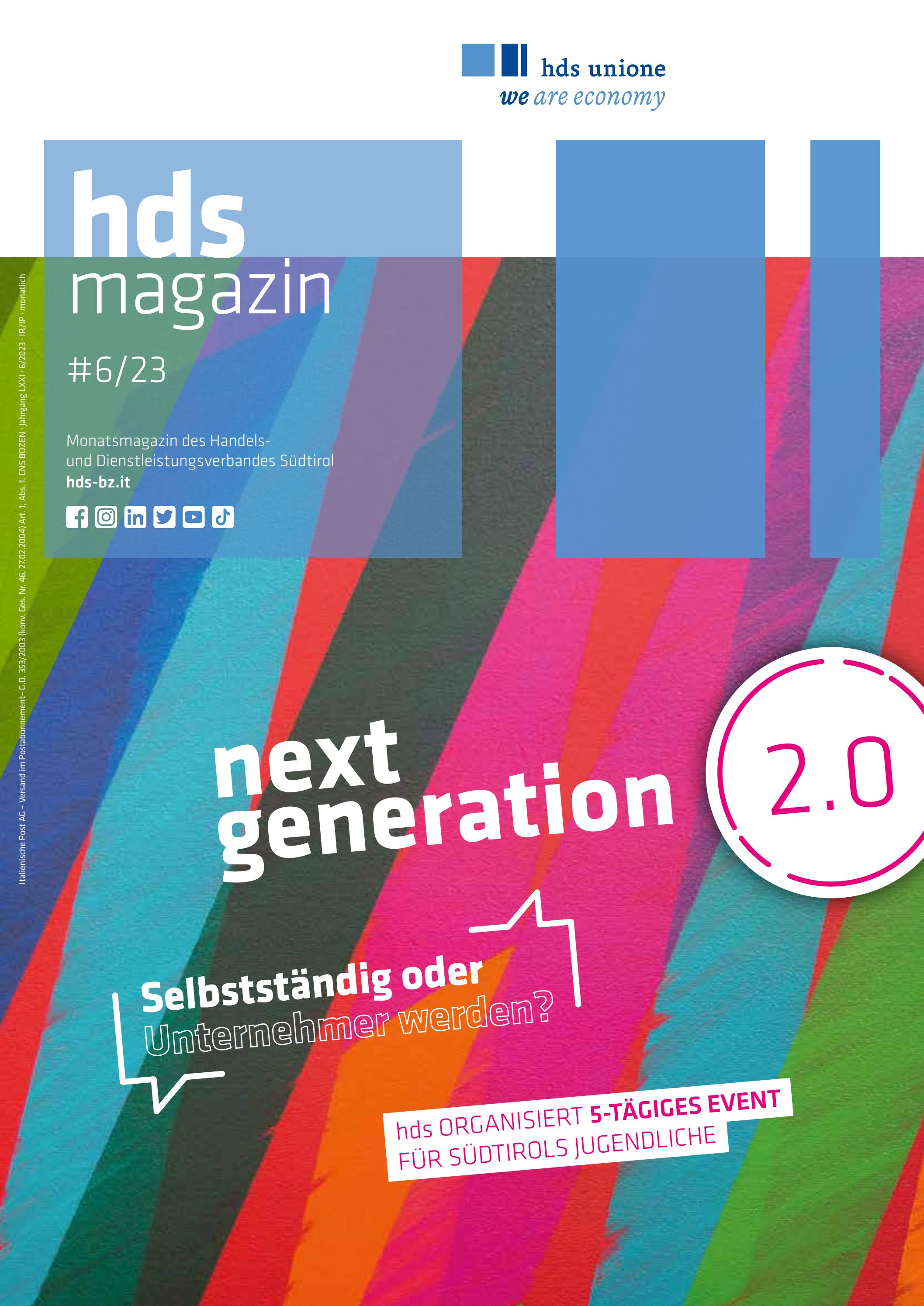 hds magazin #6/23: next generation 2.0 by hds unione - Issuu