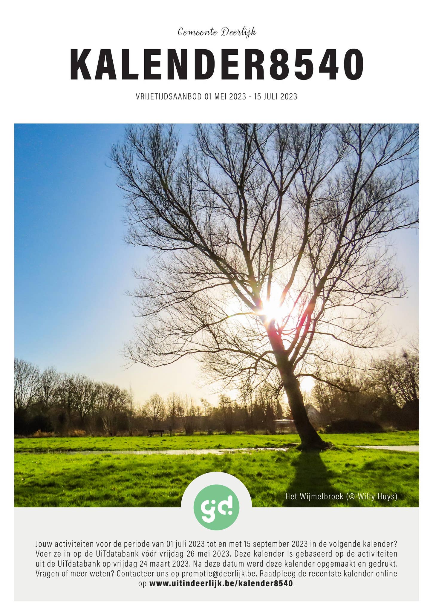 KALENDER8540 mei - juni (2023) by gemeentedeerlijk - Issuu