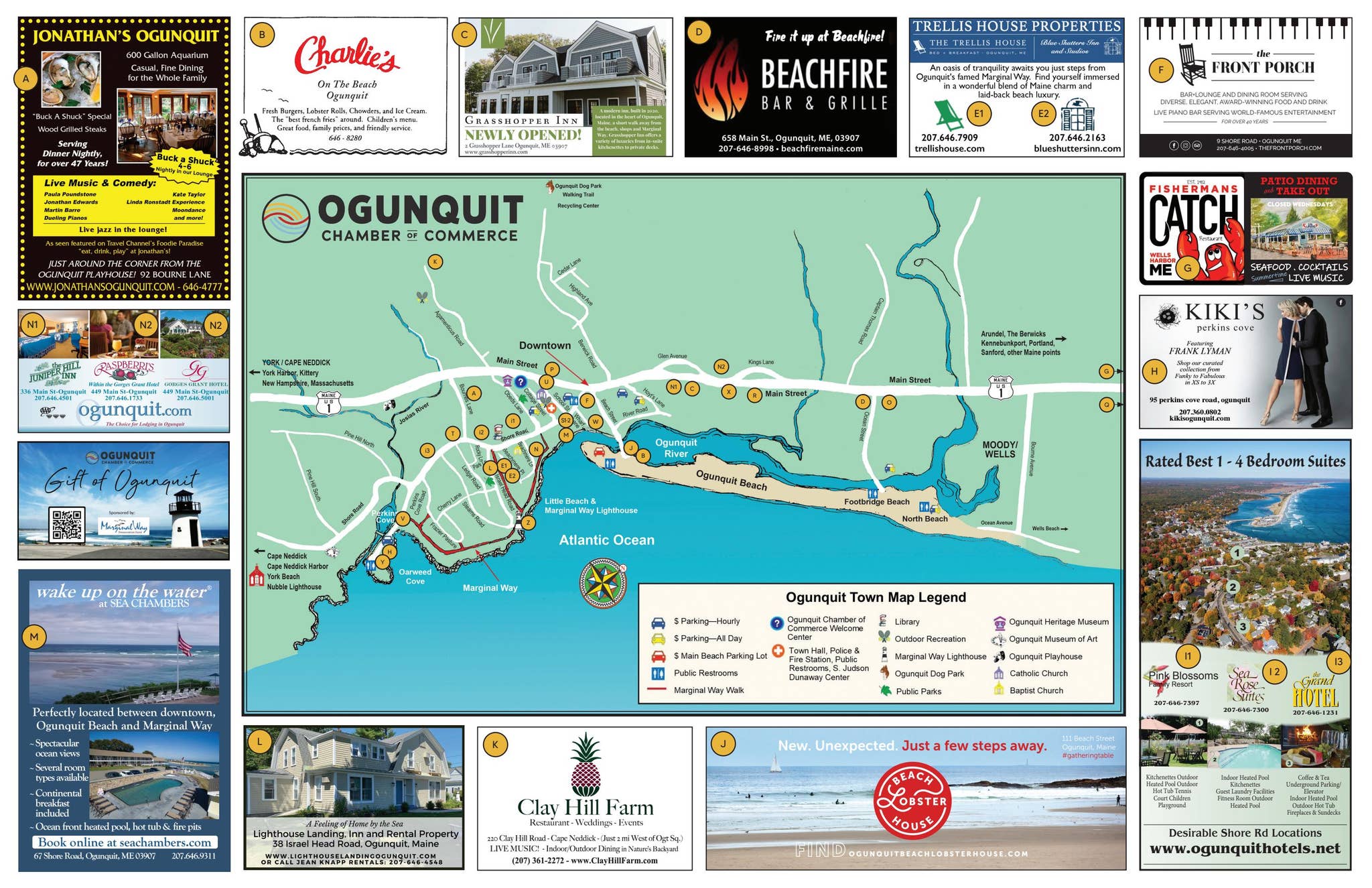 2023-2024 Ogunquit Town & Marginal Way Map by Ogunquitchamber - Issuu