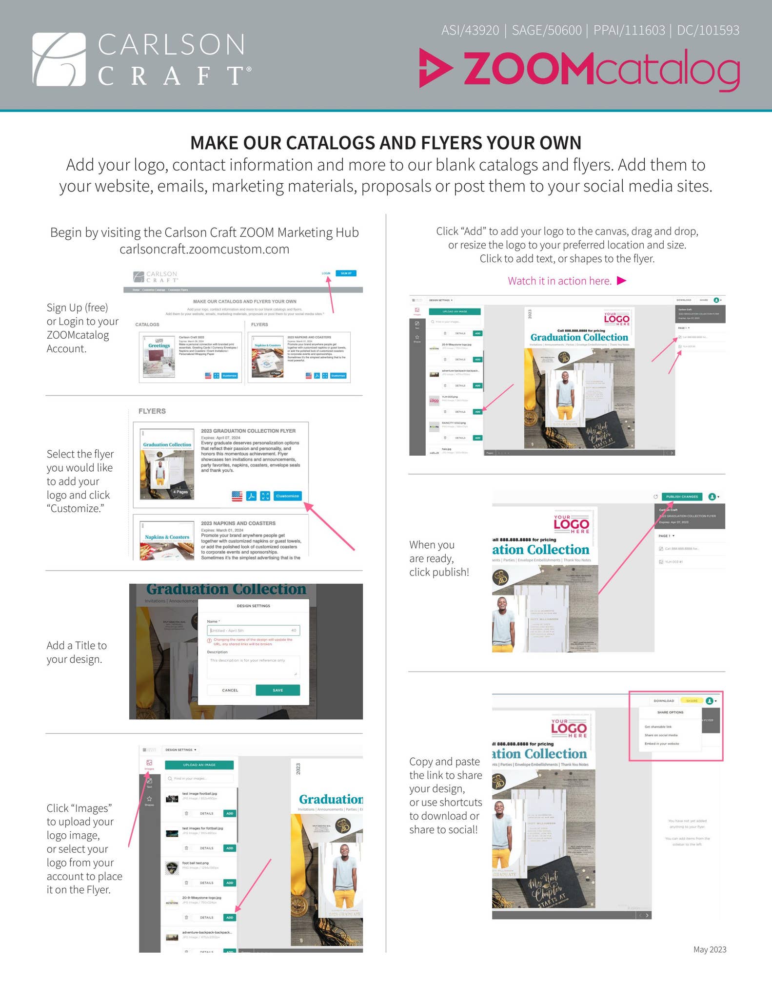 ZOOMcatalog: How to make our catalogs and flyers your own. by Carlson ...
