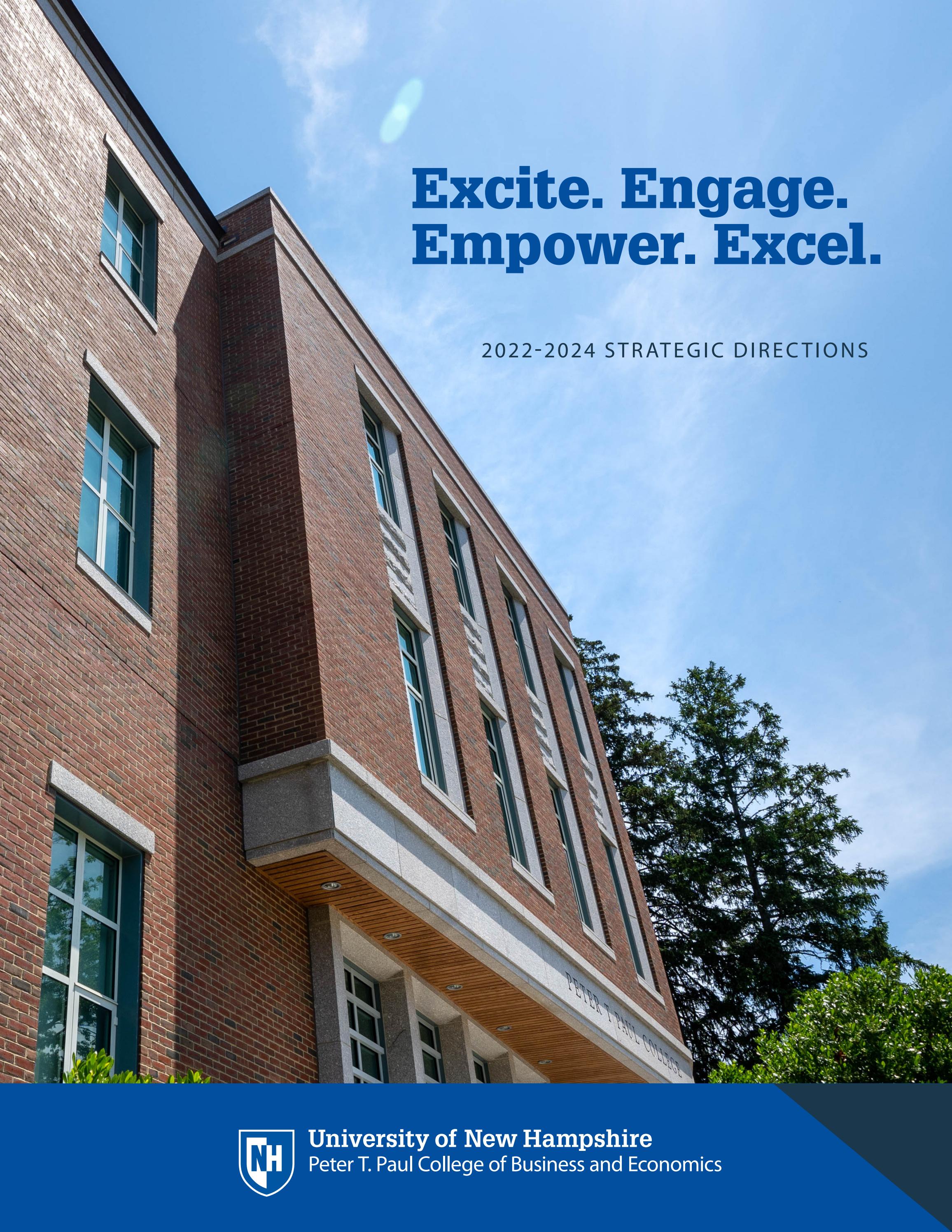 UNH Paul College of Business and Economics 2022-2024 Strategic ...