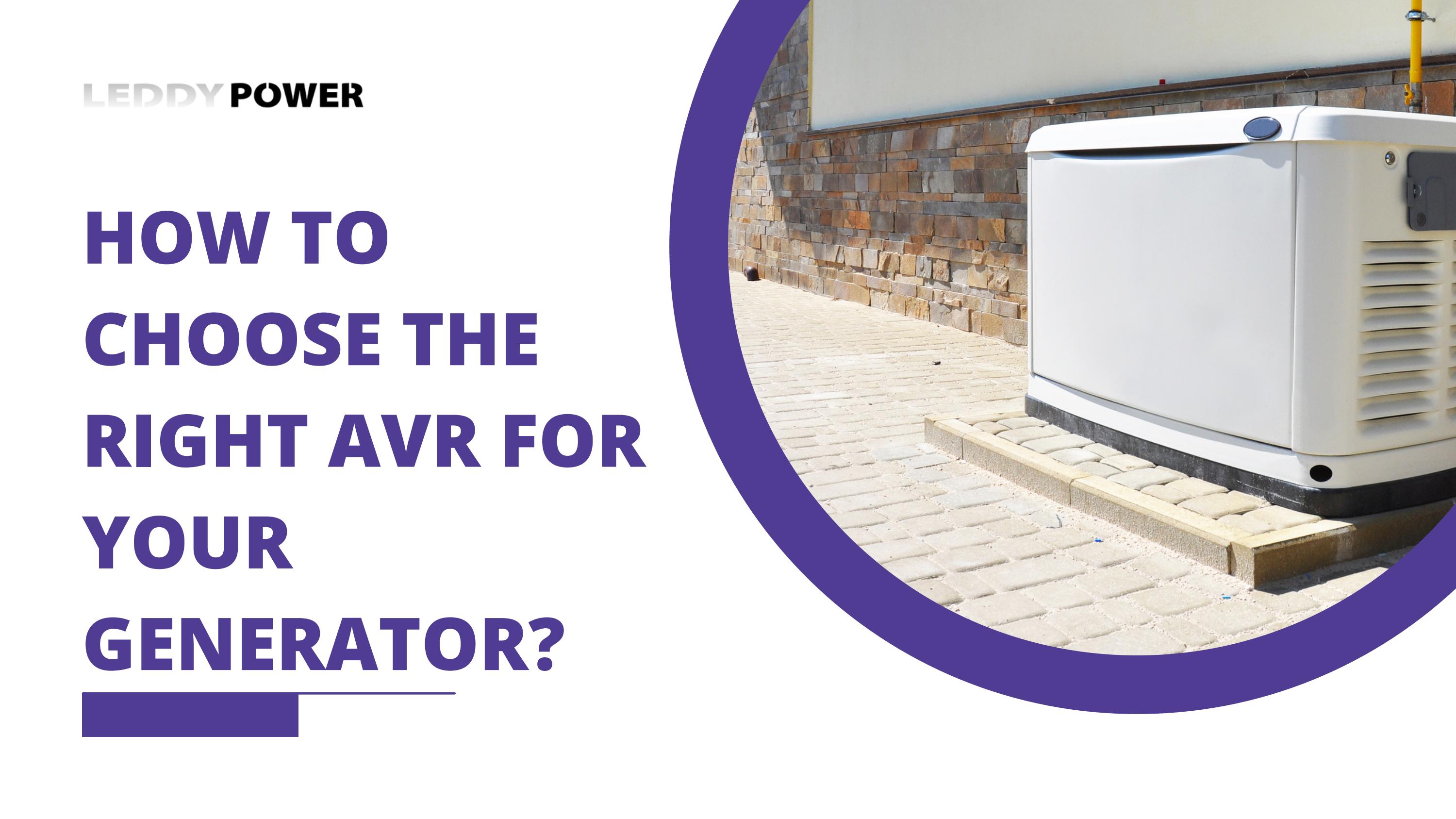 How to Choose the Right AVR for Your Generator by Leddy Power Systems ...