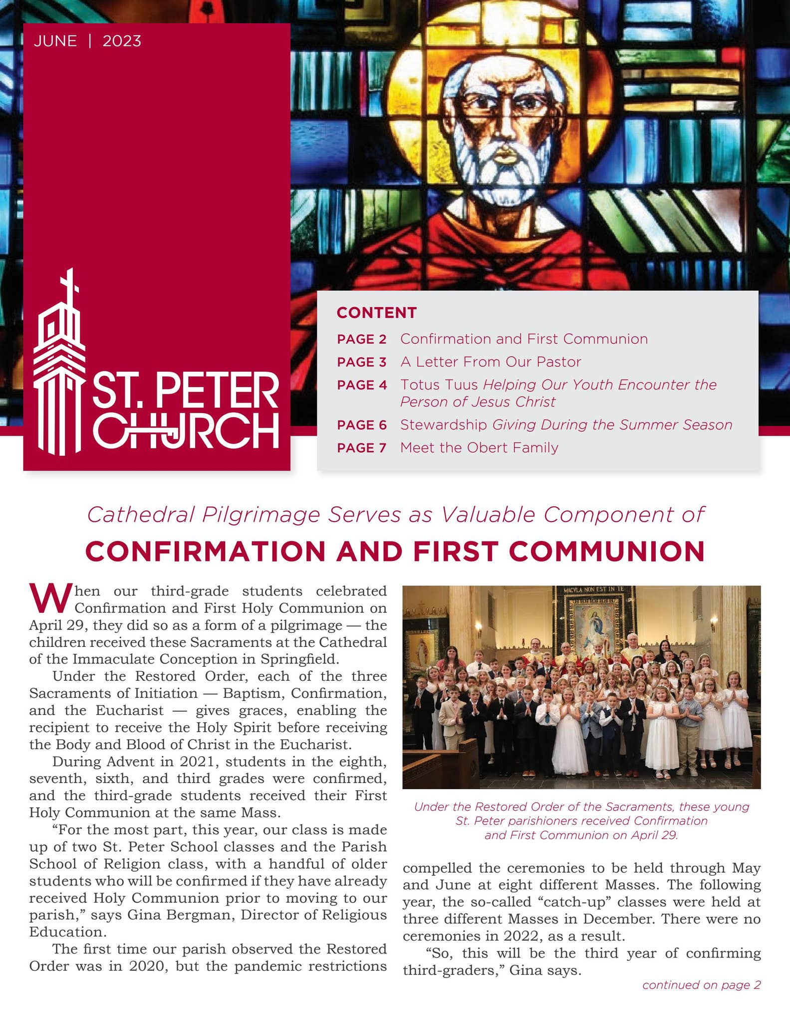 St. Peter Catholic Church Newsletter — June 2023 by Catholic ...