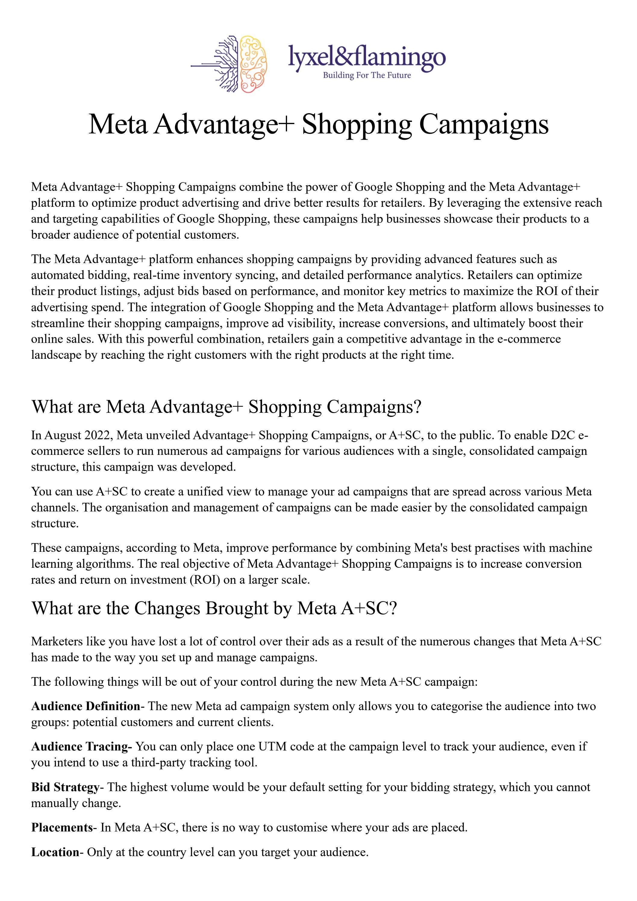 Unleashing the Power of Meta Advantage+ Shopping Campaigns: A ...