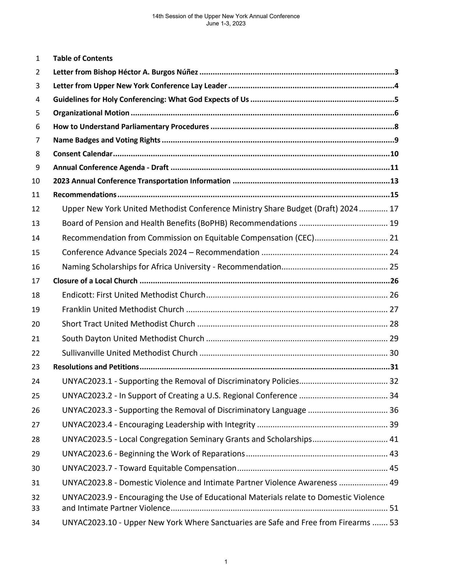 2023 UNY Pre-Conference Workbook by Upper New York Conference - Issuu