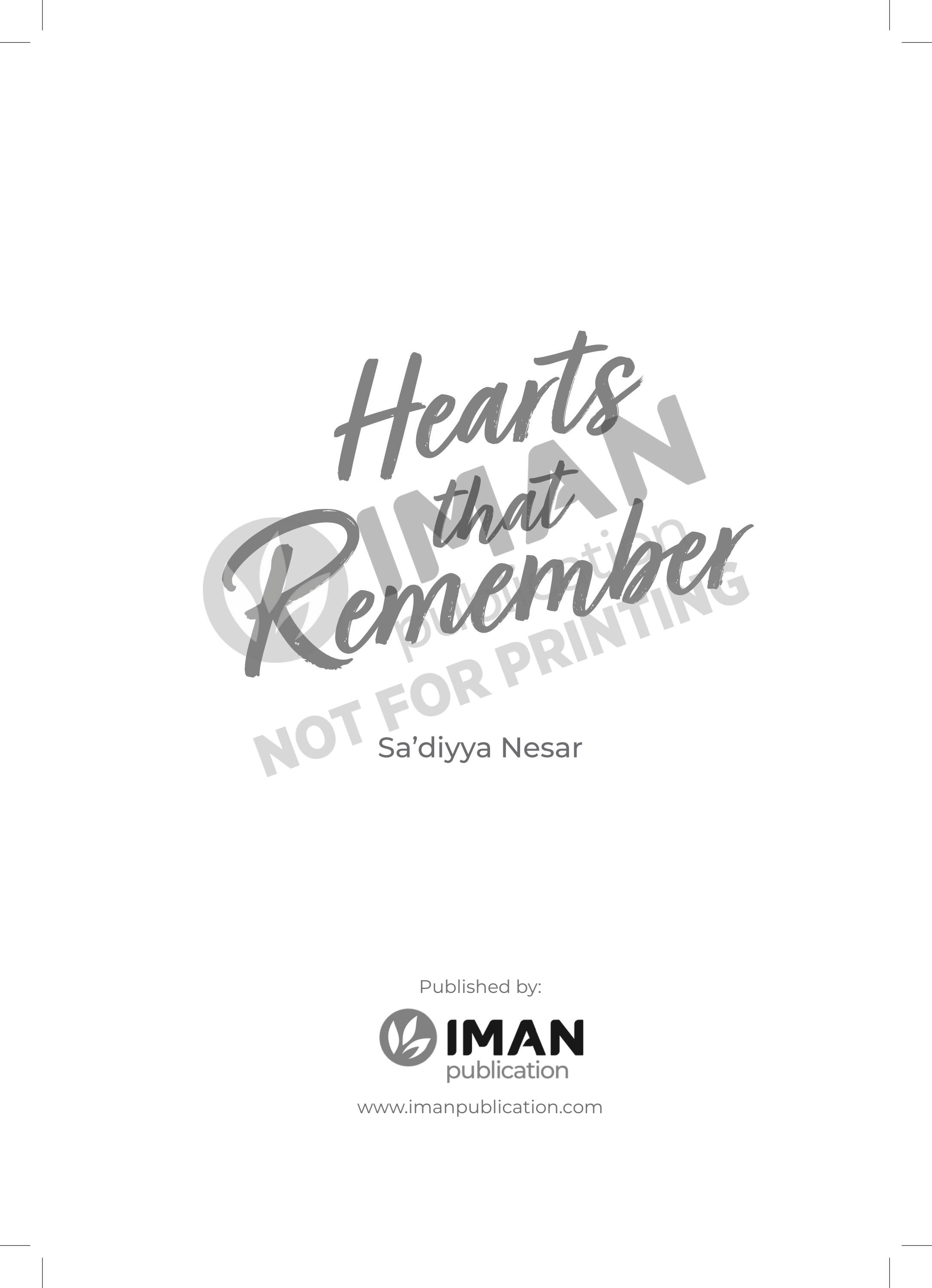 Hearts That Remember by Sa'diyya Nesar by imanpublication - Issuu